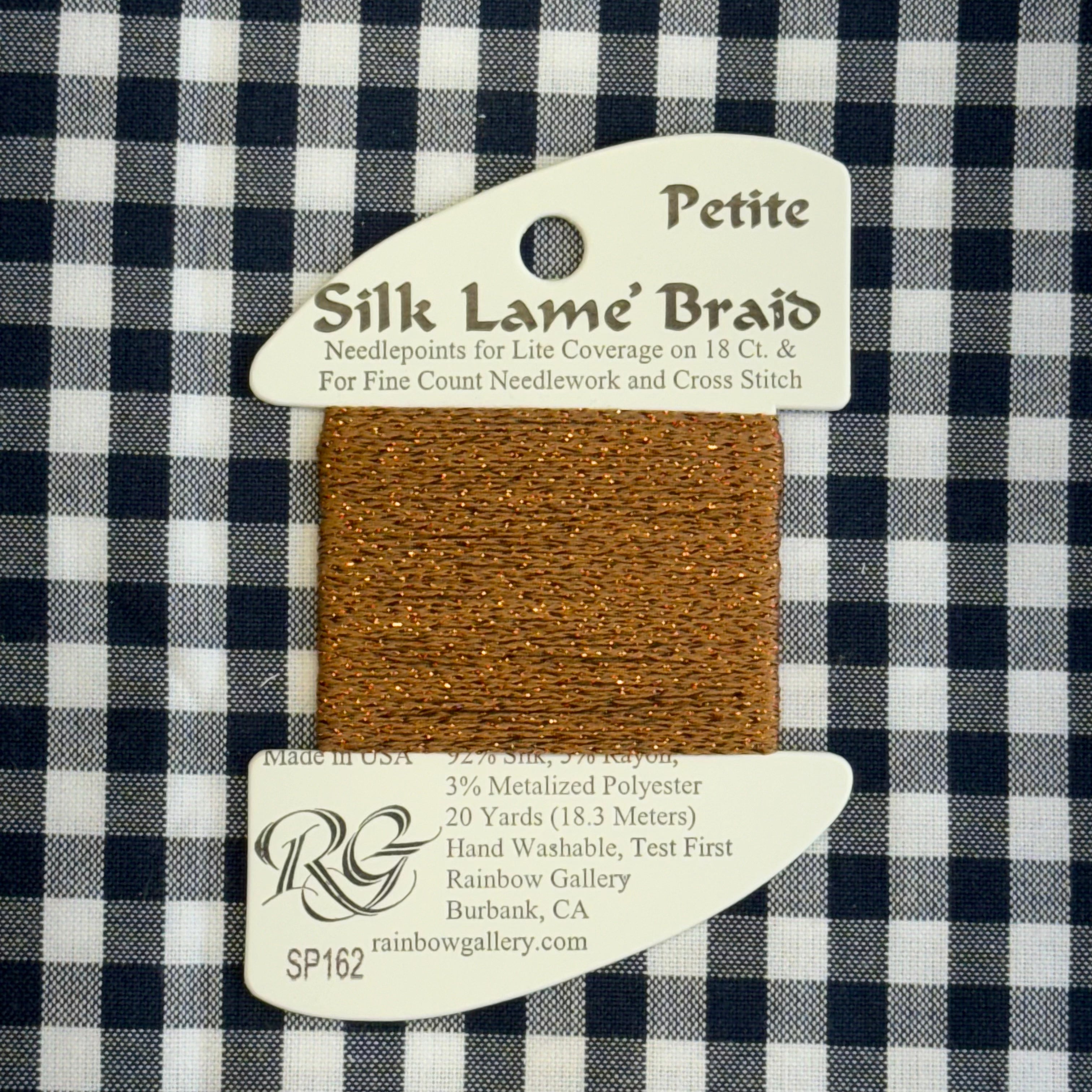SP162 Hazel | Silk Lame Petite – The Needlepoint Clubhouse