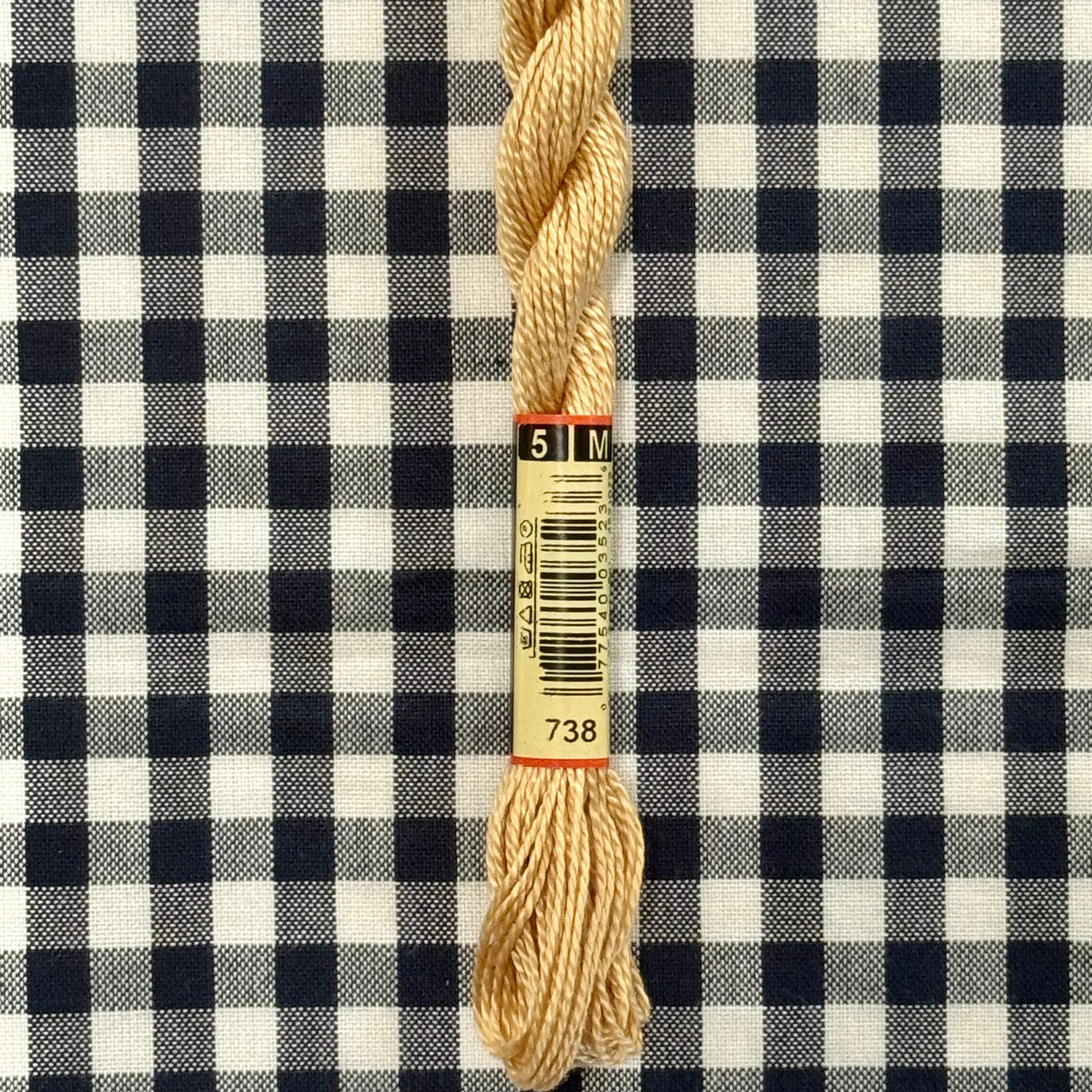 738 Very Light Tan | DMC Pearl Cotton 5 – The Needlepoint Clubhouse