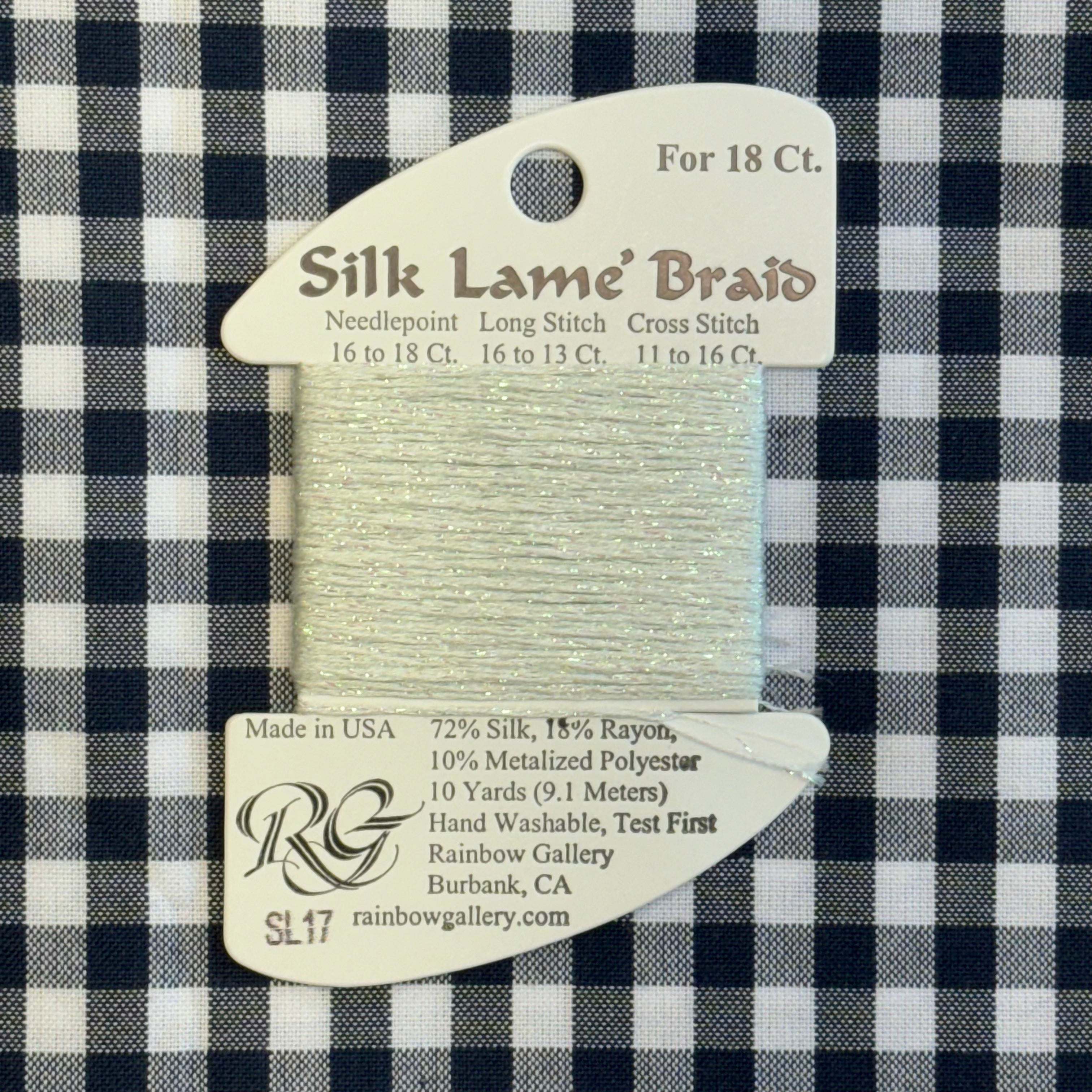 SL17 Lite Surf Blue | Silk Lame – The Needlepoint Clubhouse