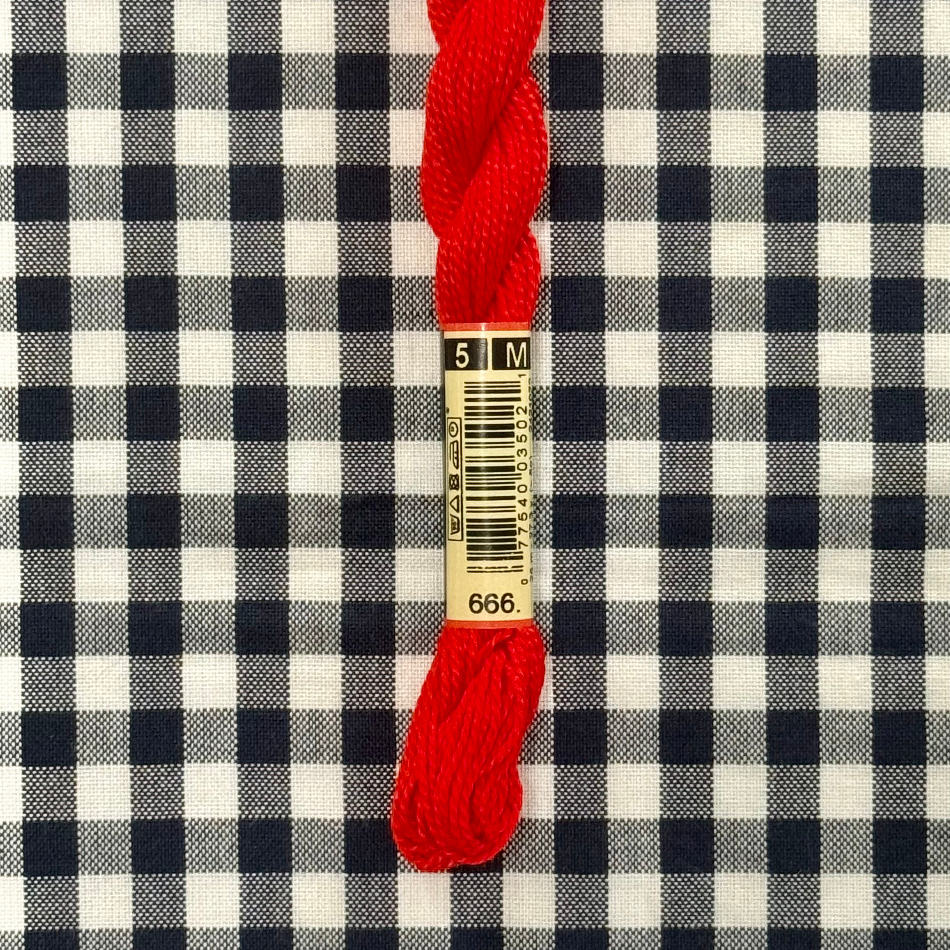 666 Bright Red | DMC Pearl Cotton 5 – The Needlepoint Clubhouse