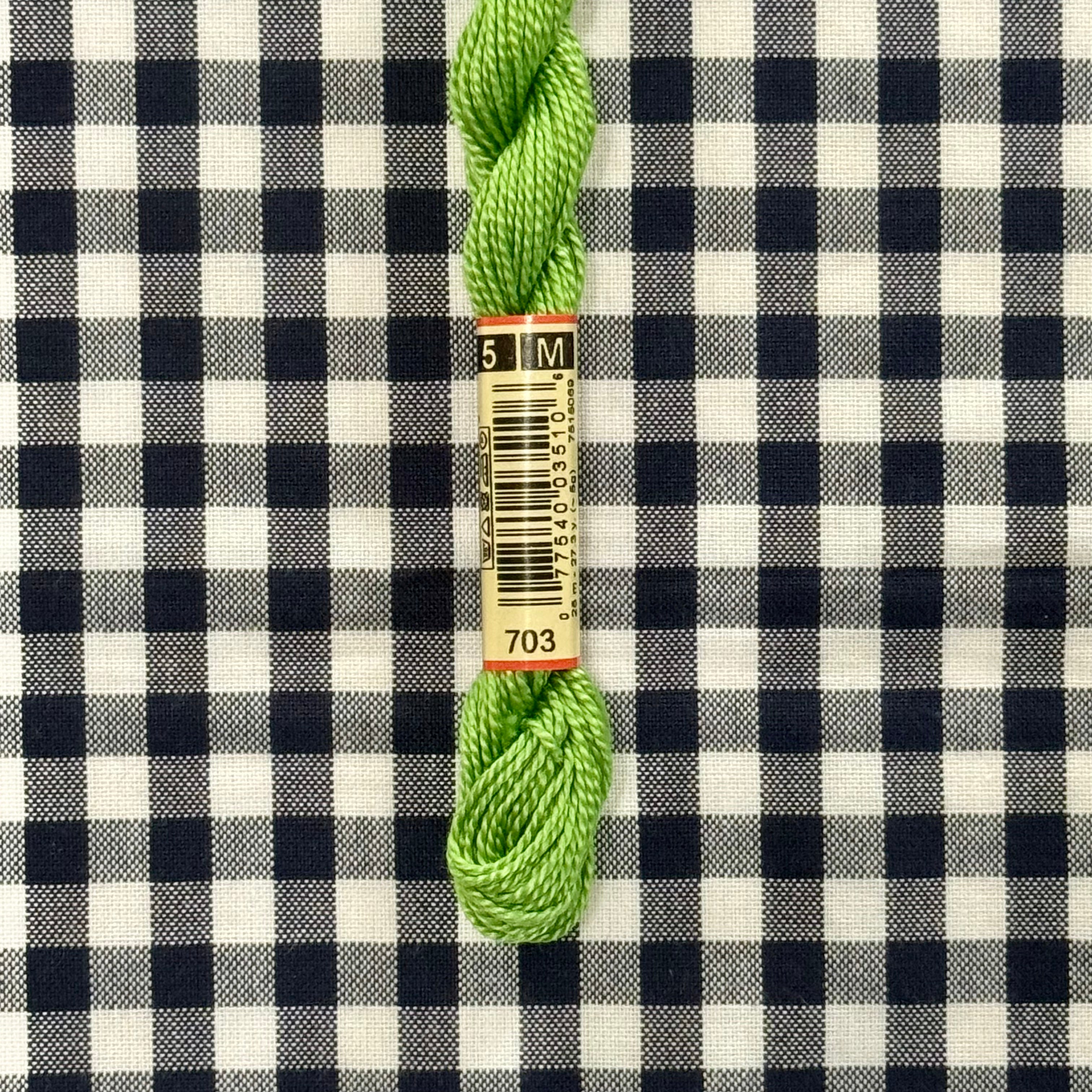 703 Chartreuse | DMC Pearl Cotton 5 – The Needlepoint Clubhouse