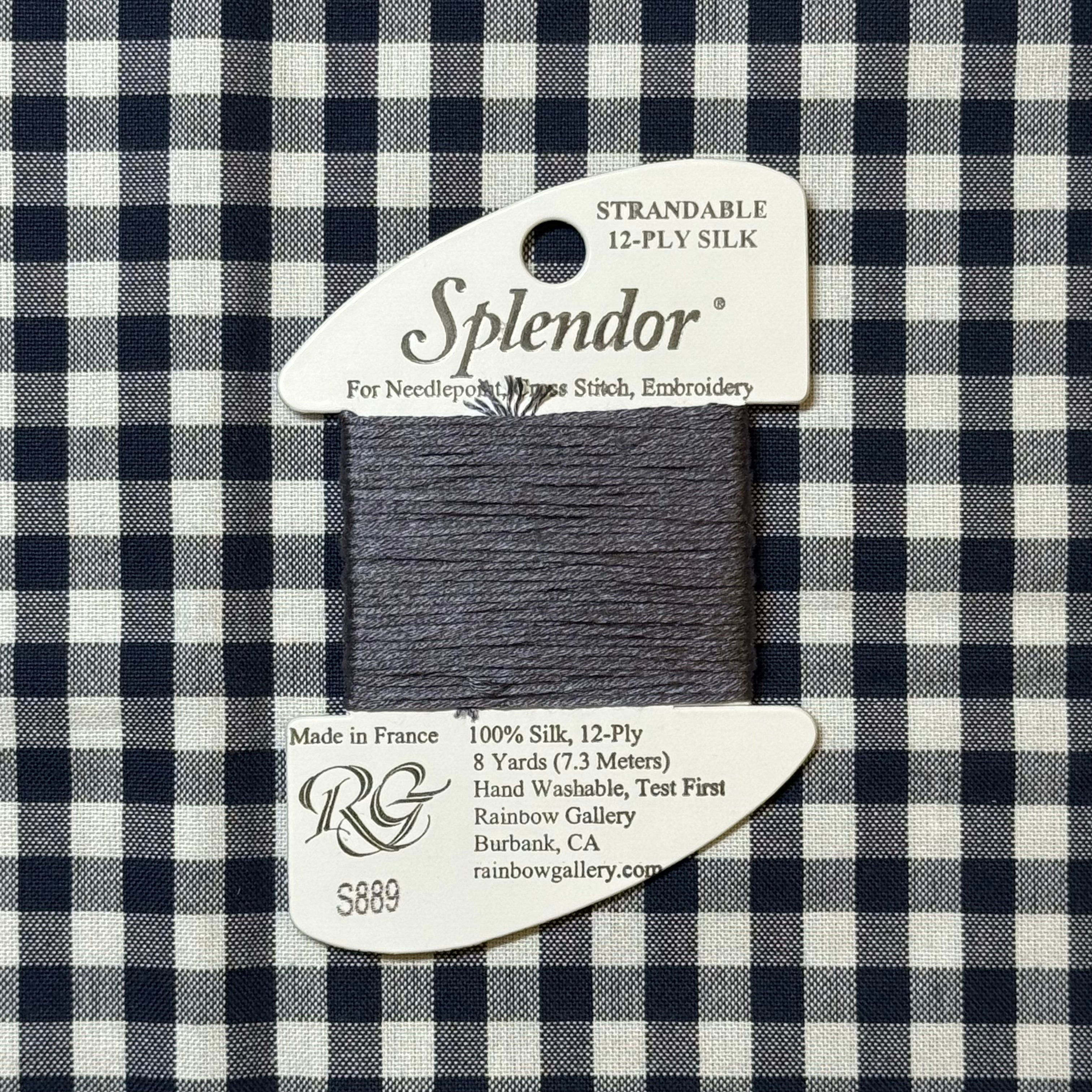 S889 Dark Gray | Splendor – The Needlepoint Clubhouse
