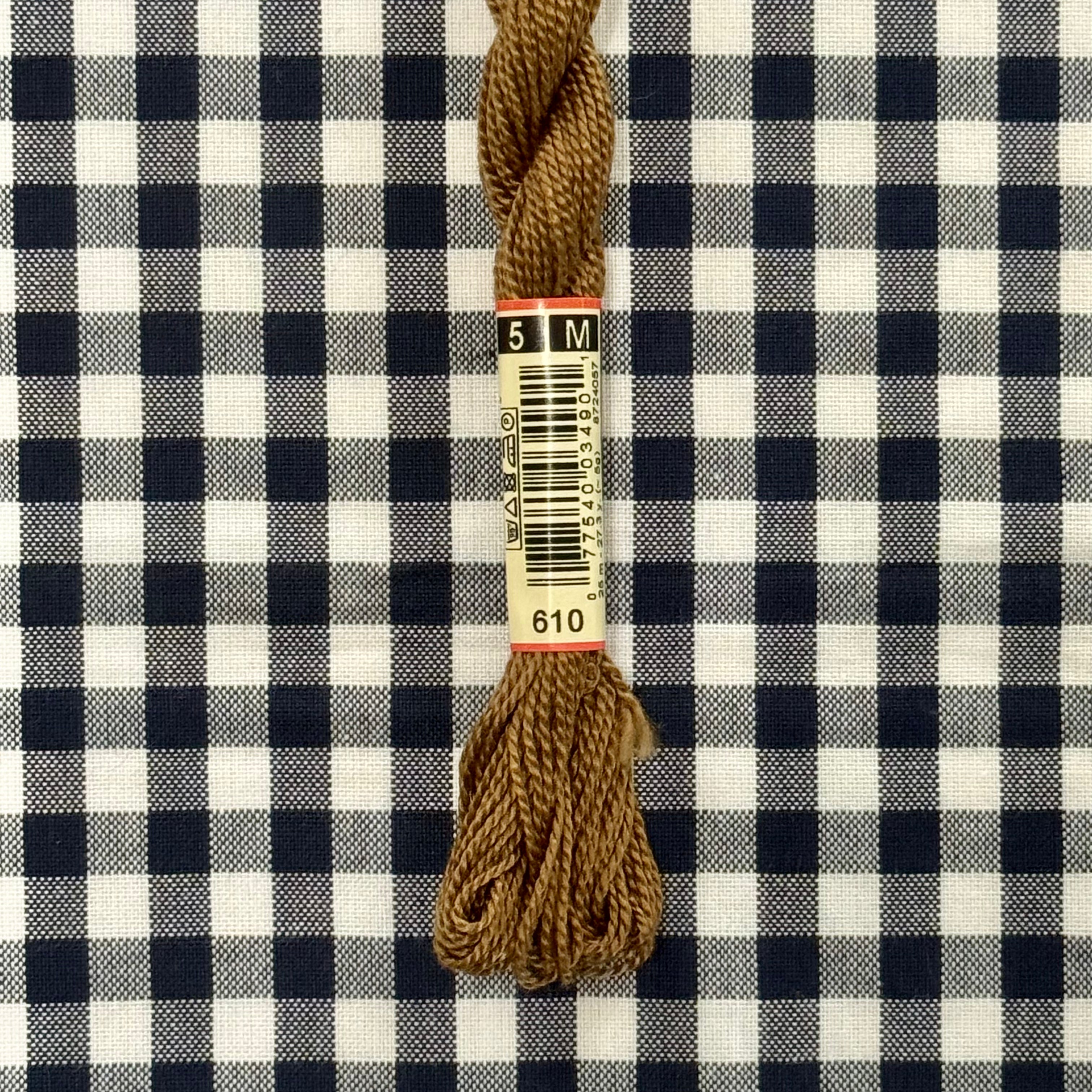 610 Dark Drab Brown | DMC Pearl Cotton 5 – The Needlepoint Clubhouse