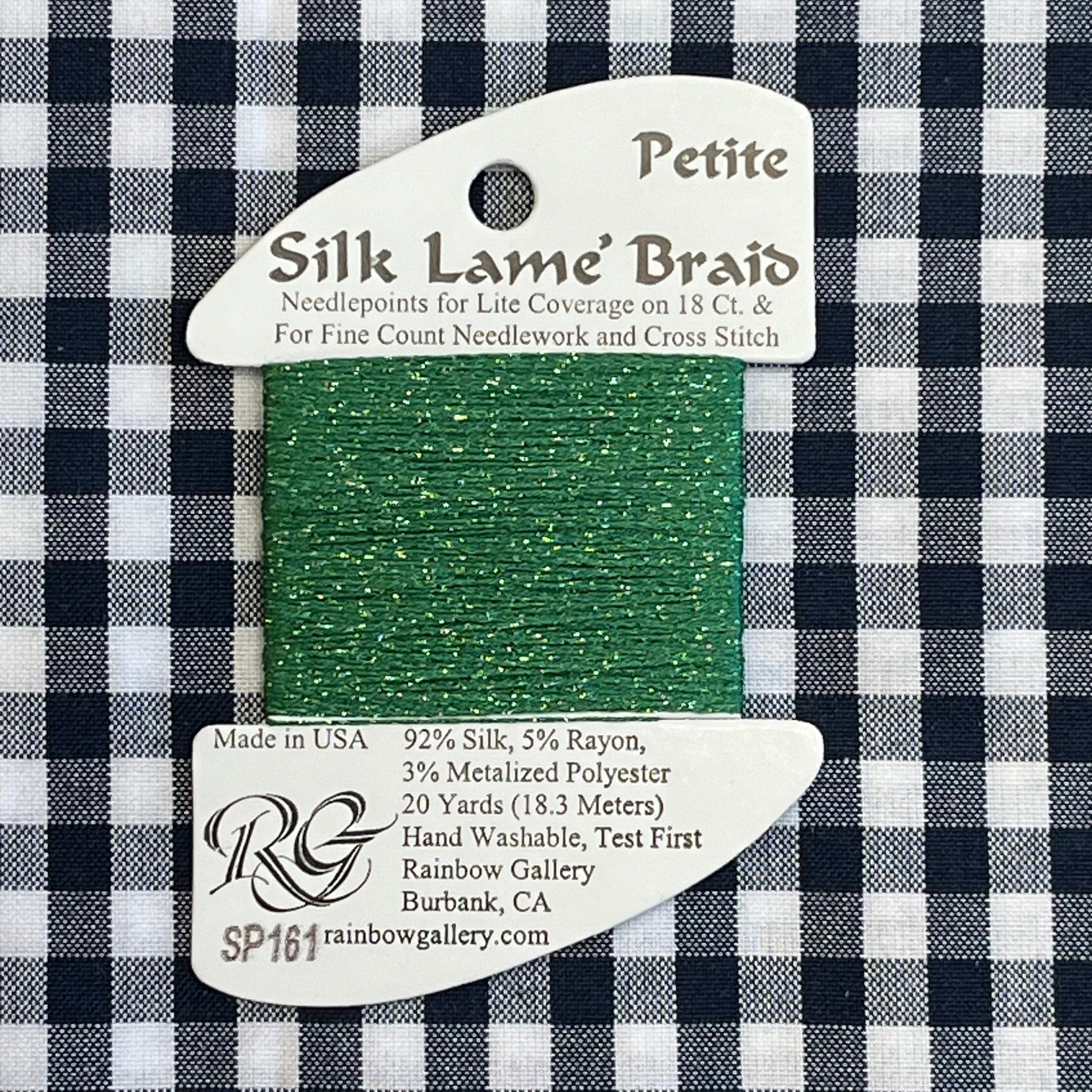 SP161 Juniper | Silk Lame Petite – The Needlepoint Clubhouse