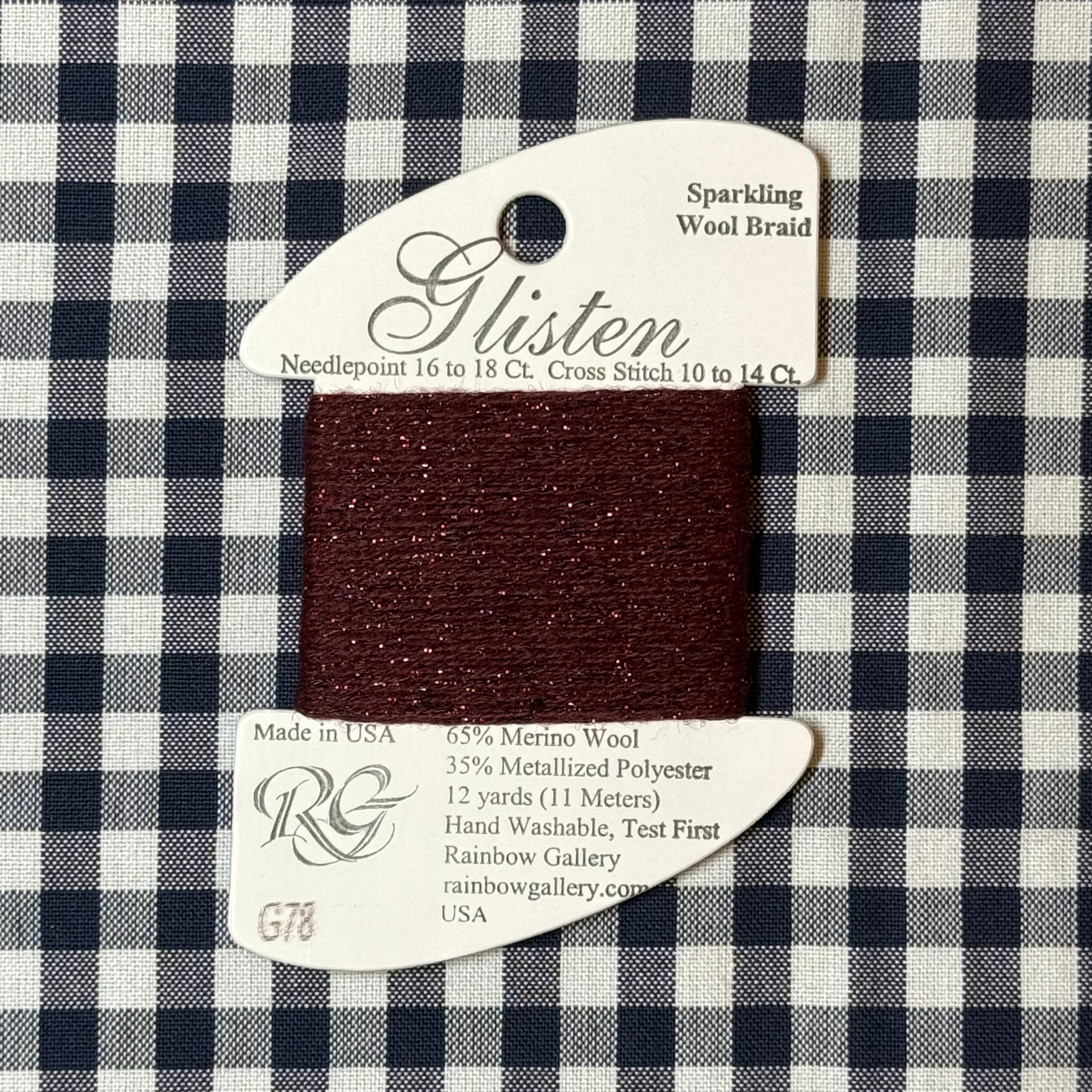 G78 Deep Merlot | Glisten – The Needlepoint Clubhouse