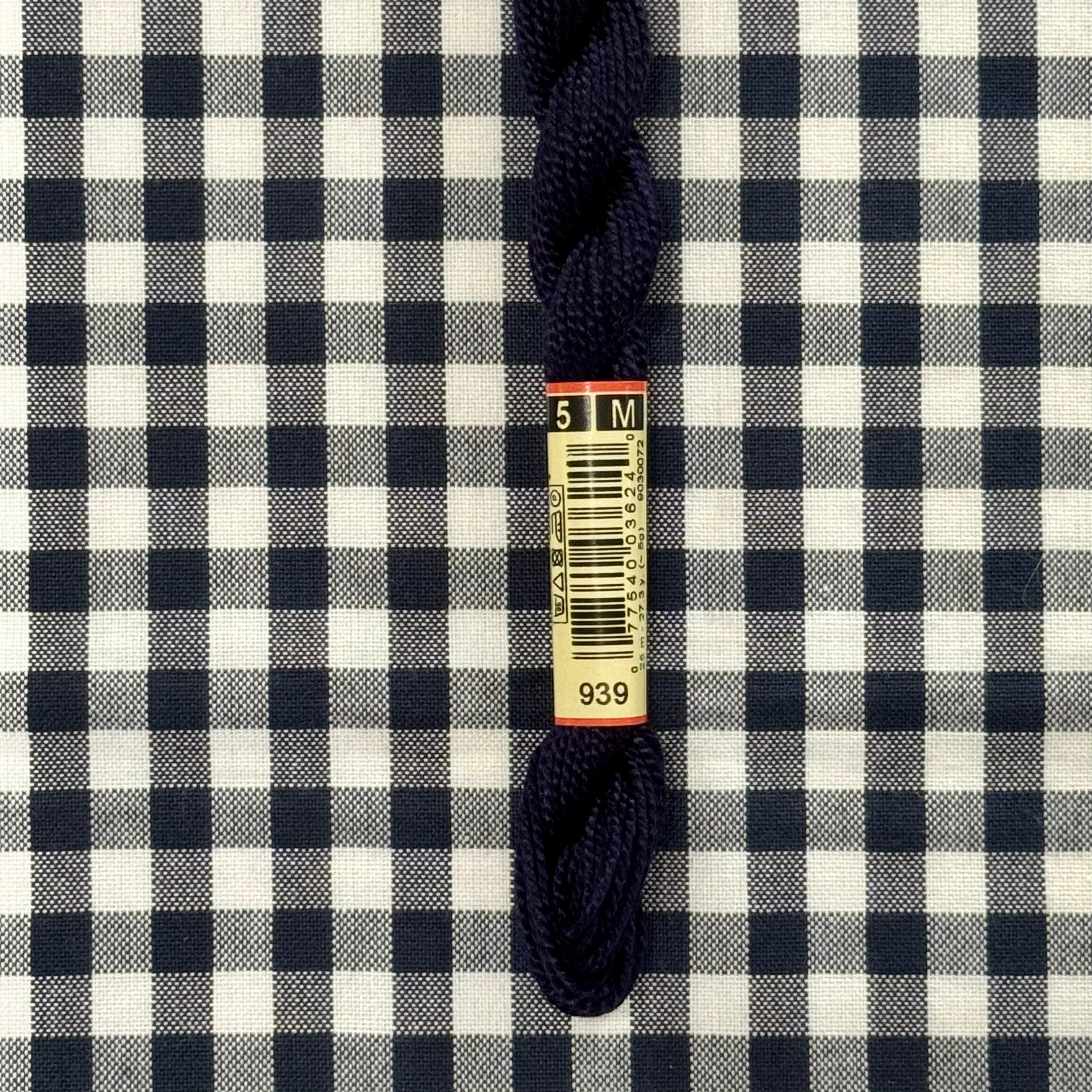 939 Very Dark Navy Blue | DMC Pearl Cotton 5 – The Needlepoint Clubhouse