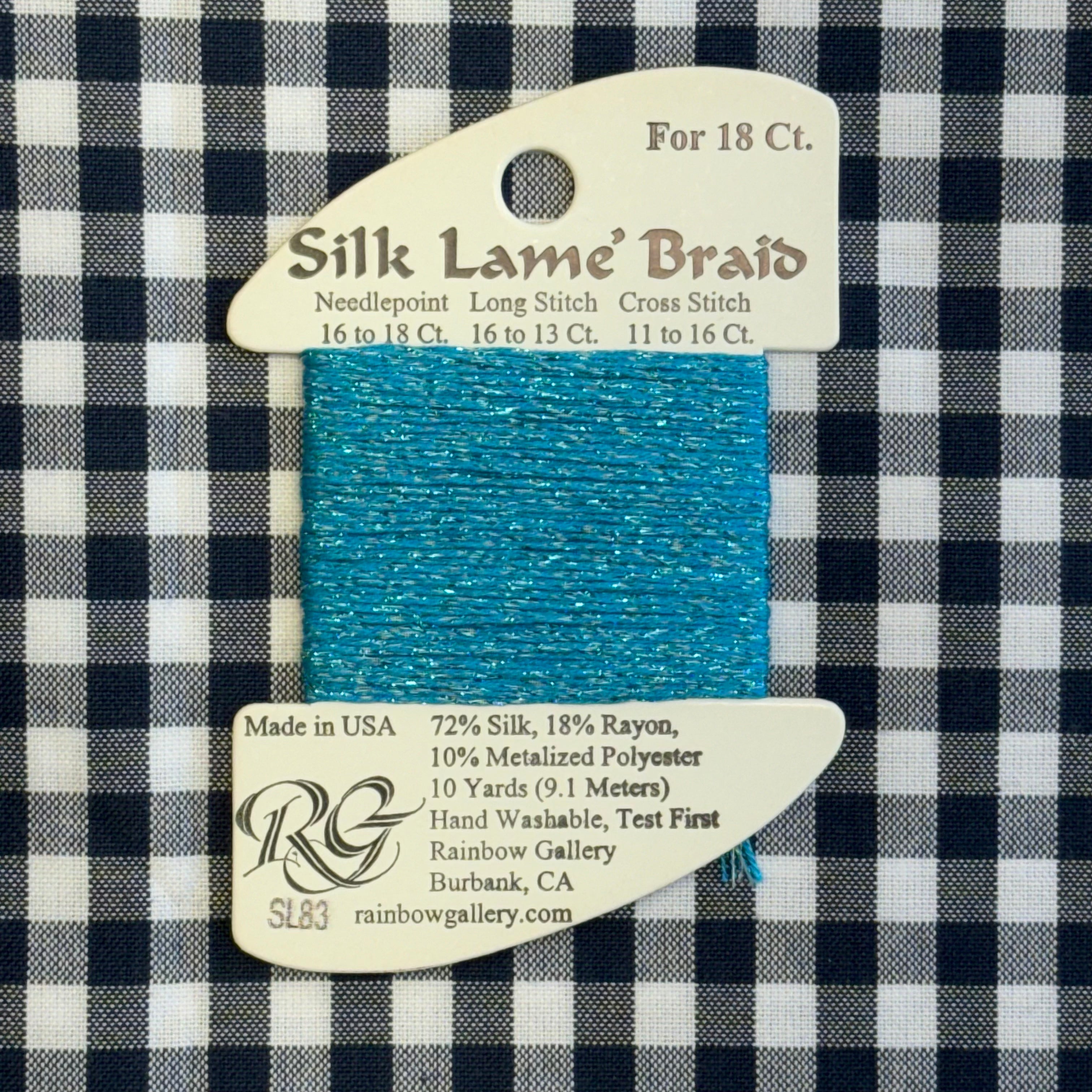 SL83 Dark Turquoise | Silk Lame – The Needlepoint Clubhouse