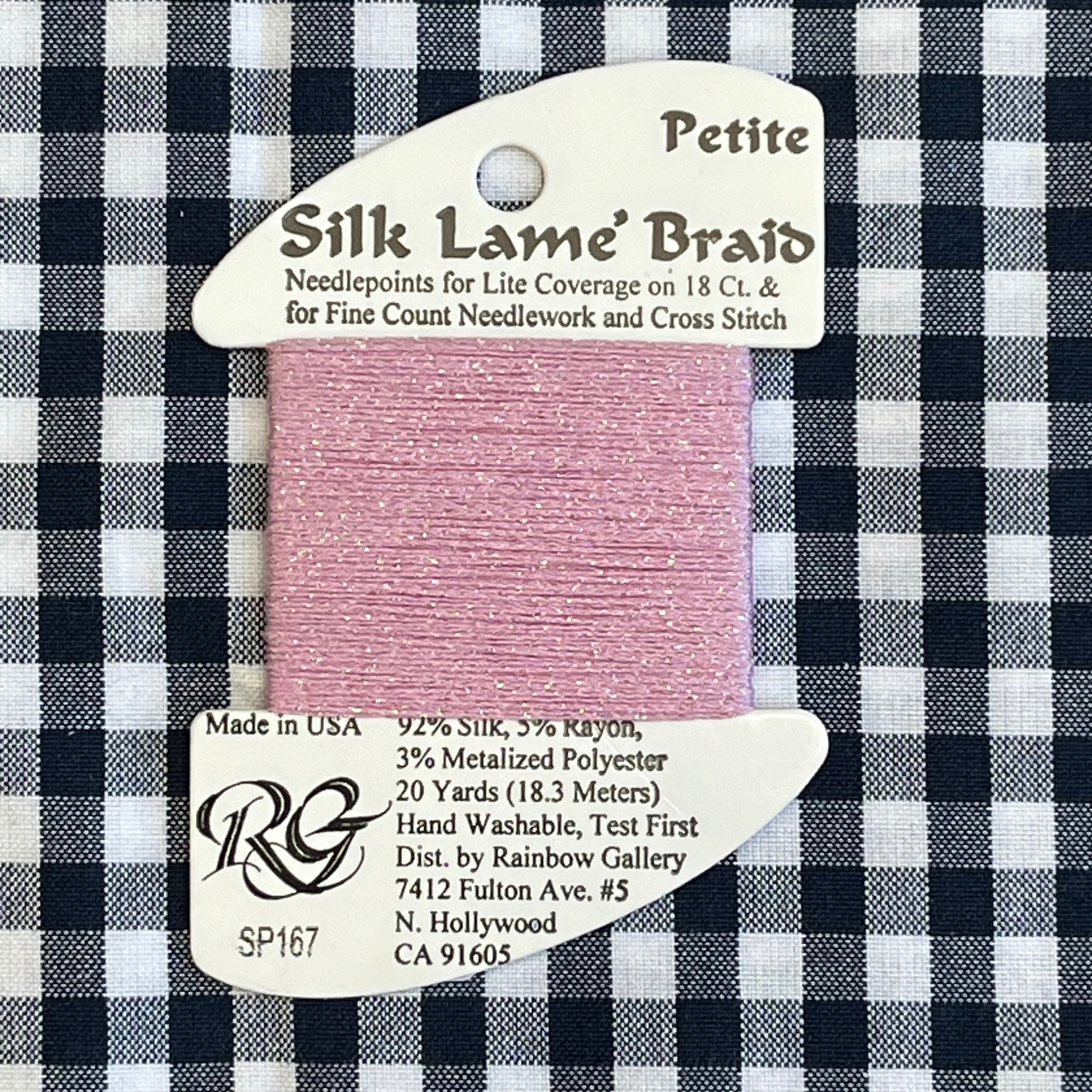 SP167 Pink Lady | Silk Lame Petite – The Needlepoint Clubhouse
