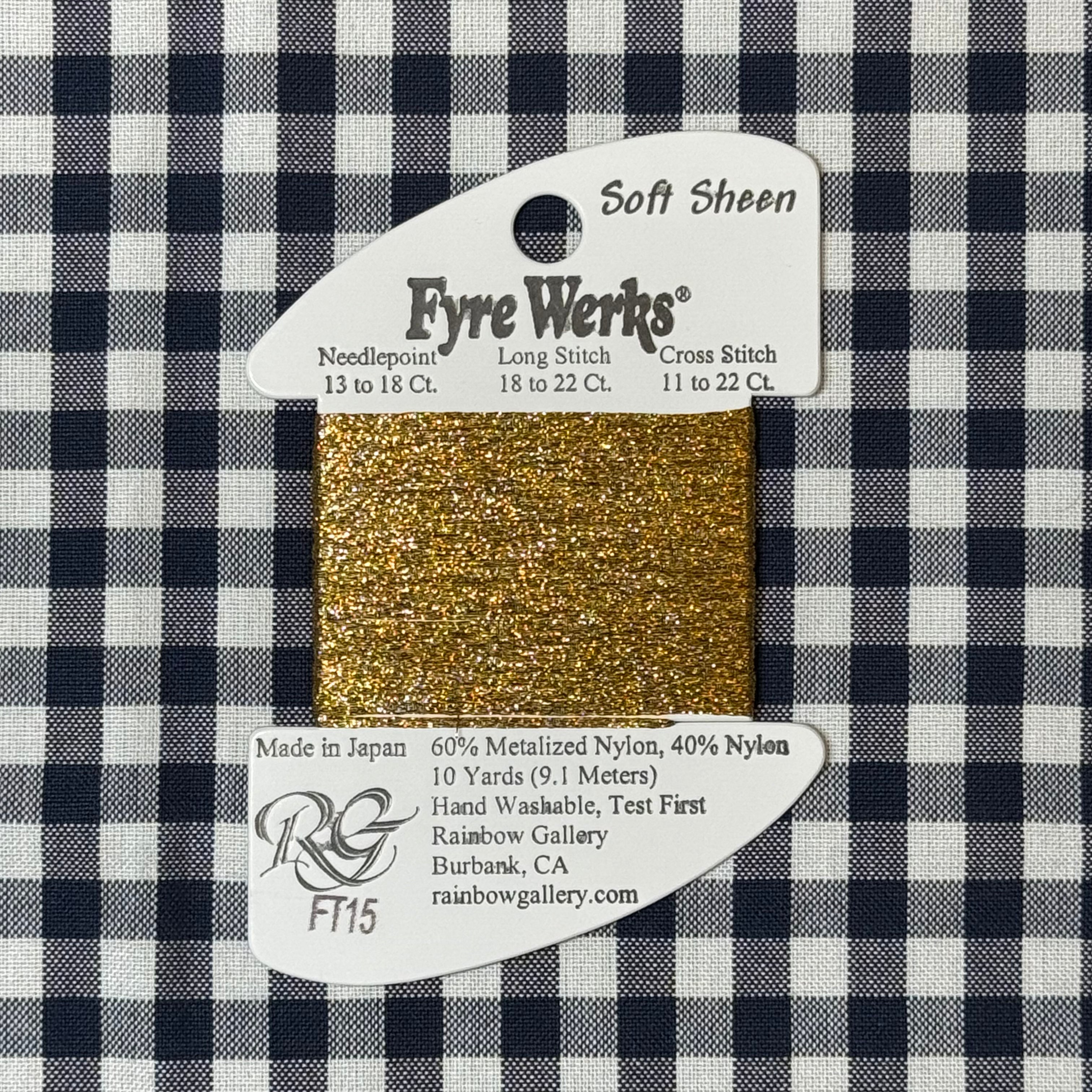 FT15 Old Gold | Fyre Werks Soft Sheen – The Needlepoint Clubhouse