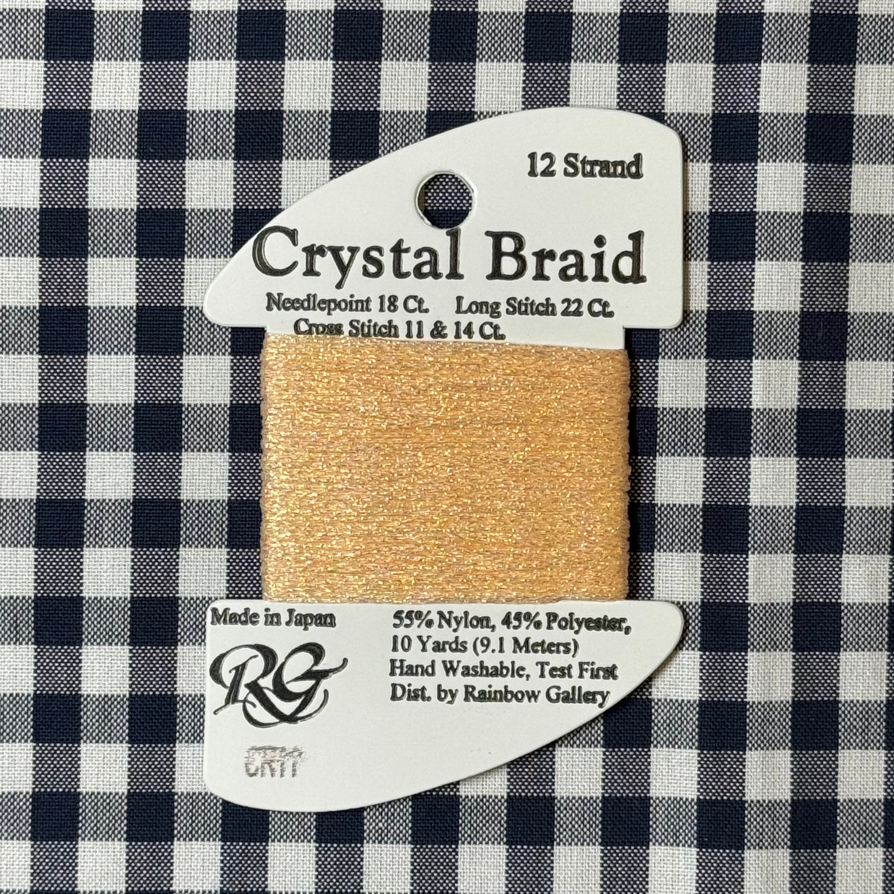 CR11 Peach Pearl | Crystal Braid – The Needlepoint Clubhouse