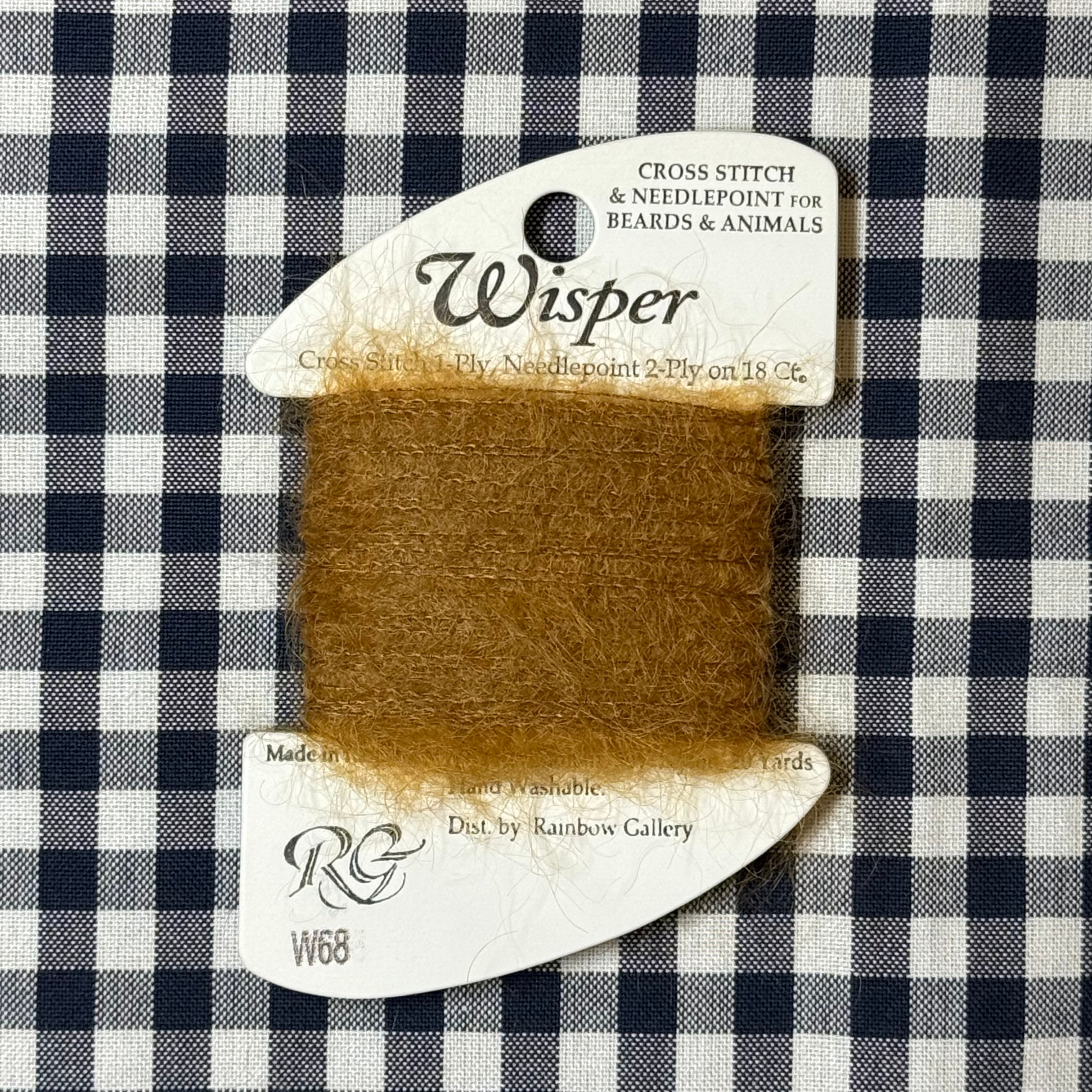 W68 Dark Tan | Wisper – The Needlepoint Clubhouse