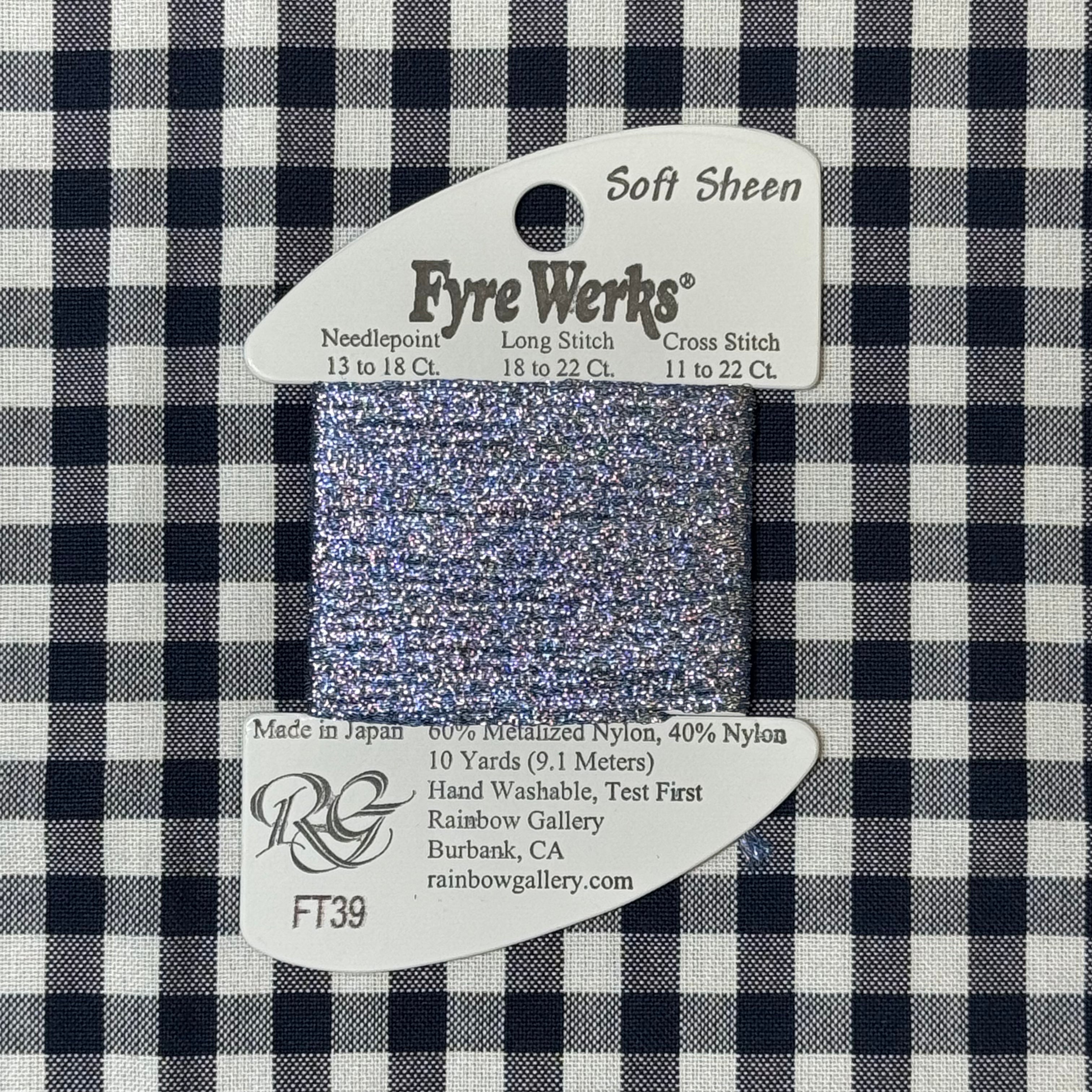 FT39 Lite Blue | Fyre Werks Soft Sheen – The Needlepoint Clubhouse