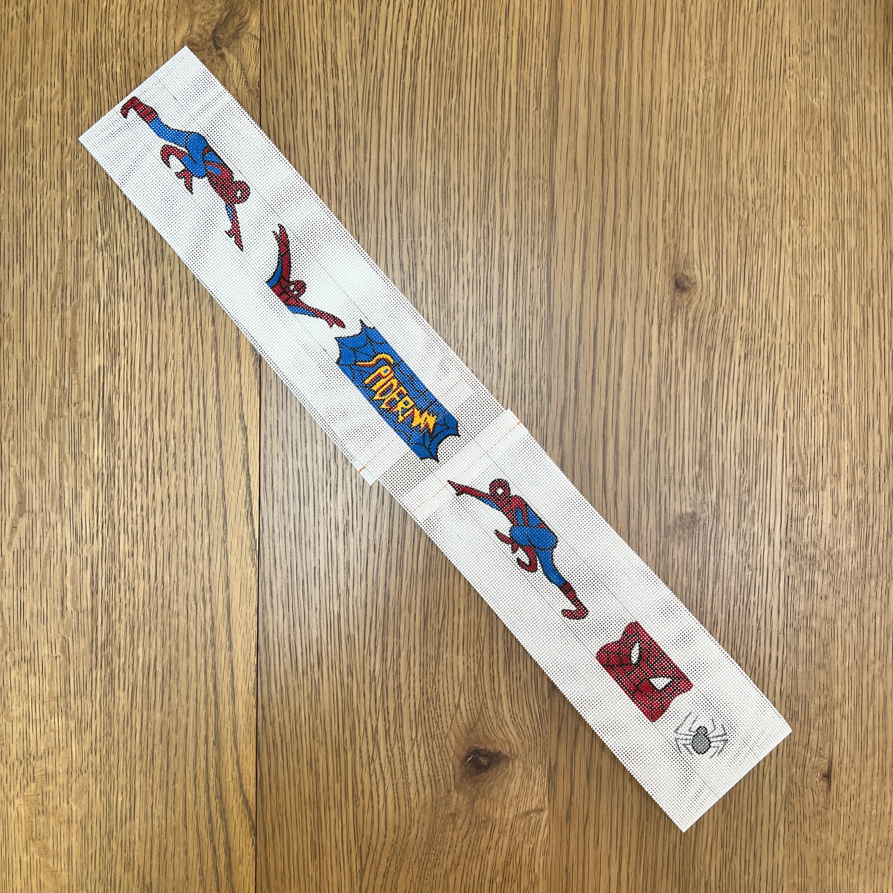 Spiderman Belt – The Needlepoint Clubhouse