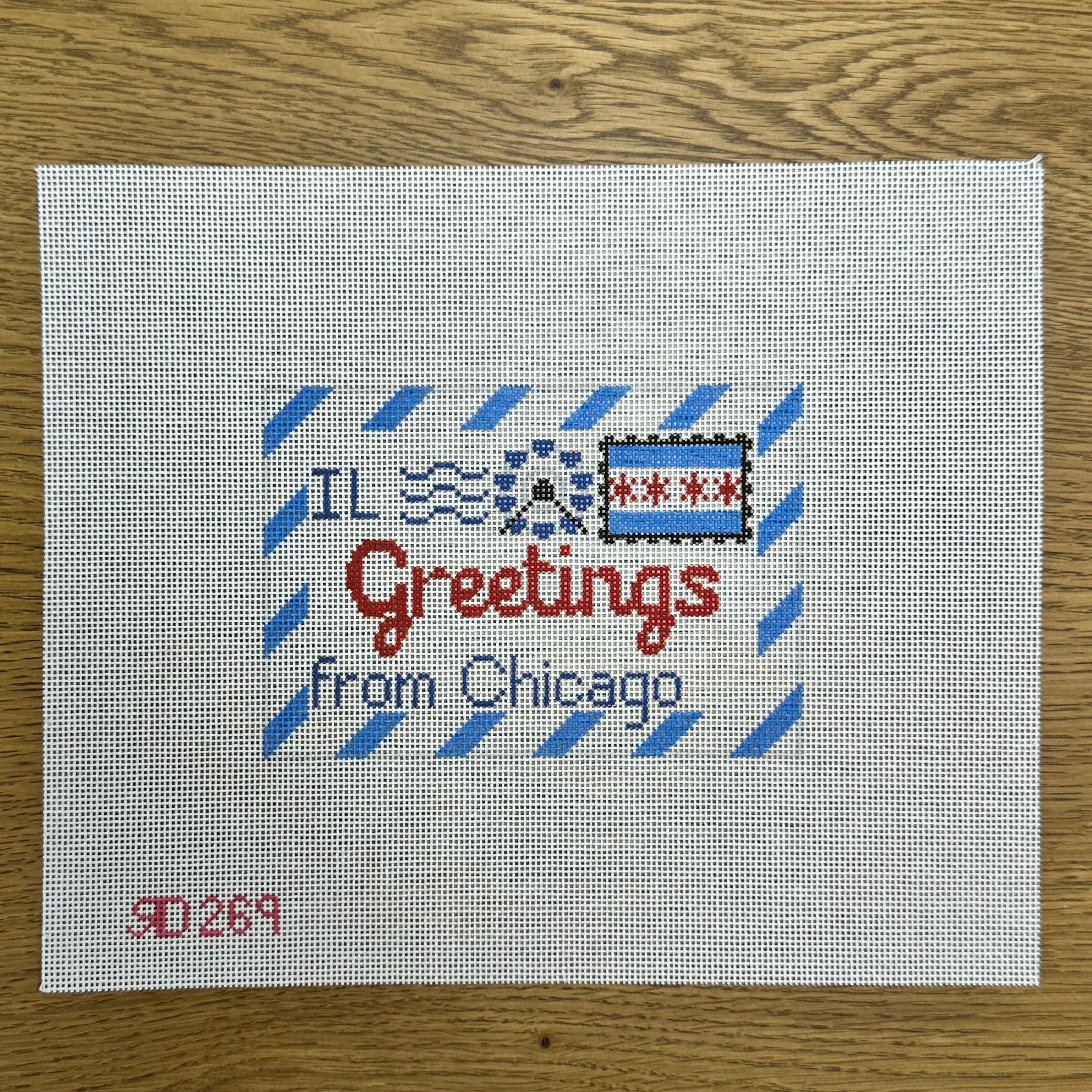 Greetings Mini Letter - Chicago – The Needlepoint Clubhouse