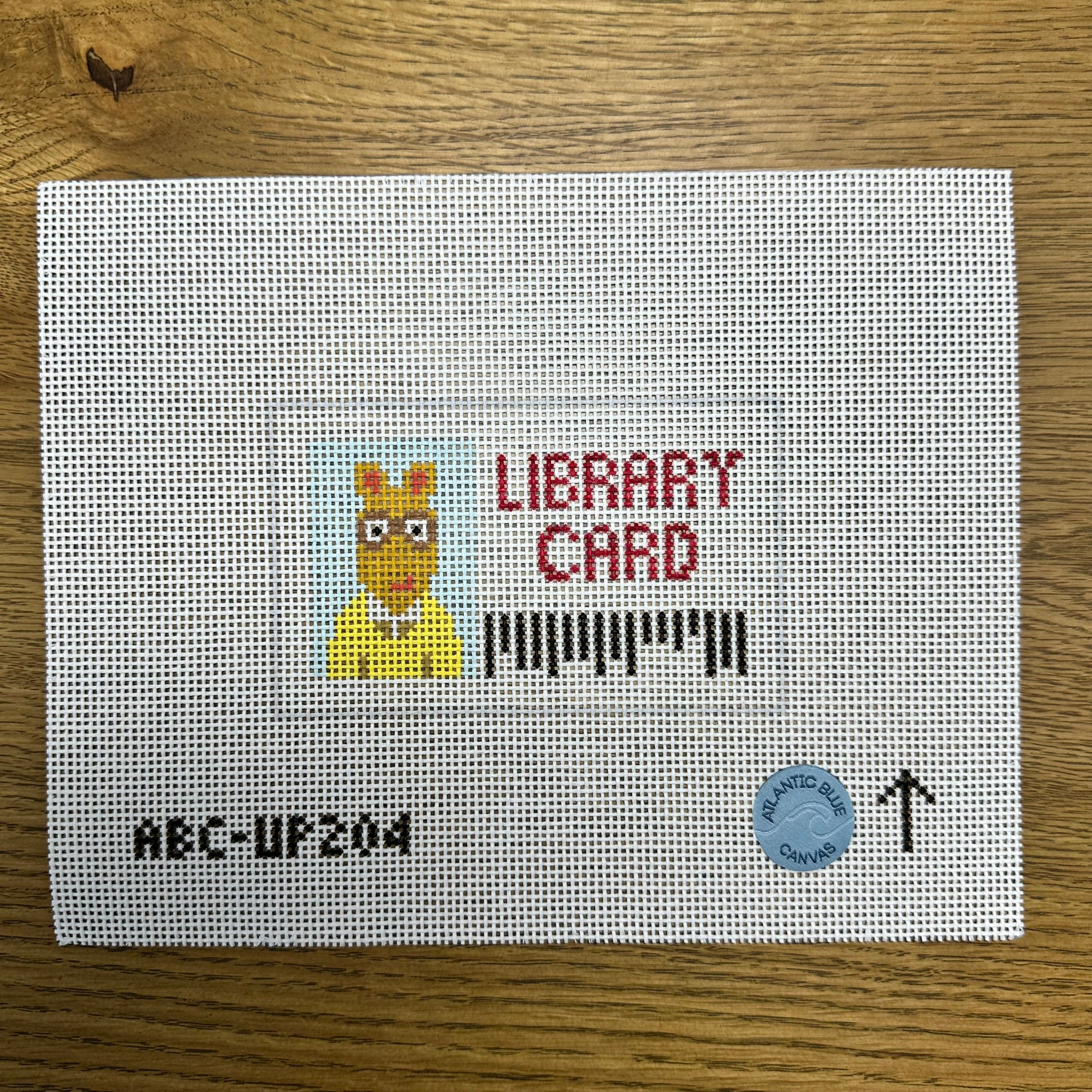 Aardvark Arthur Library Card – The Needlepoint Clubhouse