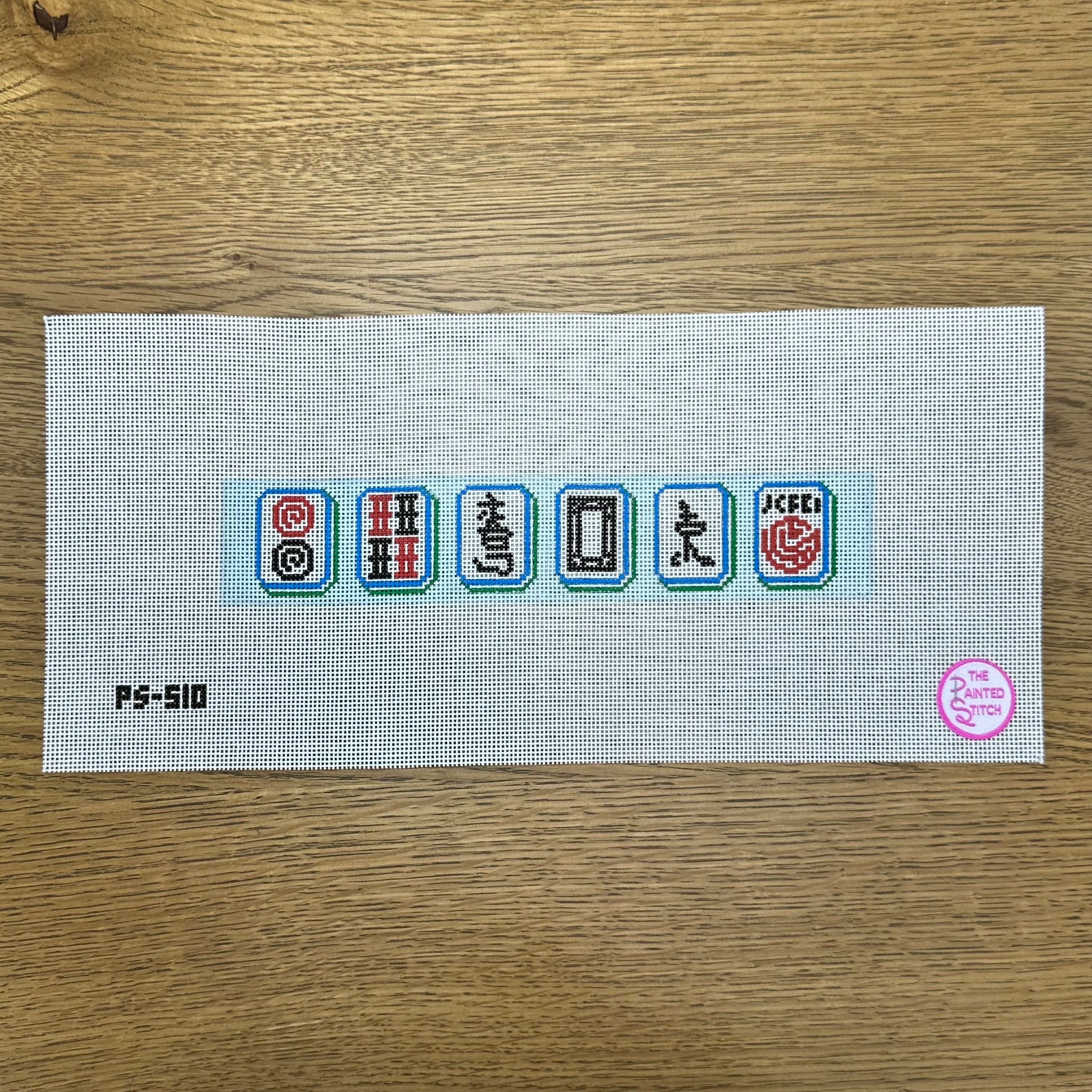 Mahjong Tiles Key Fob - Jewel – The Needlepoint Clubhouse