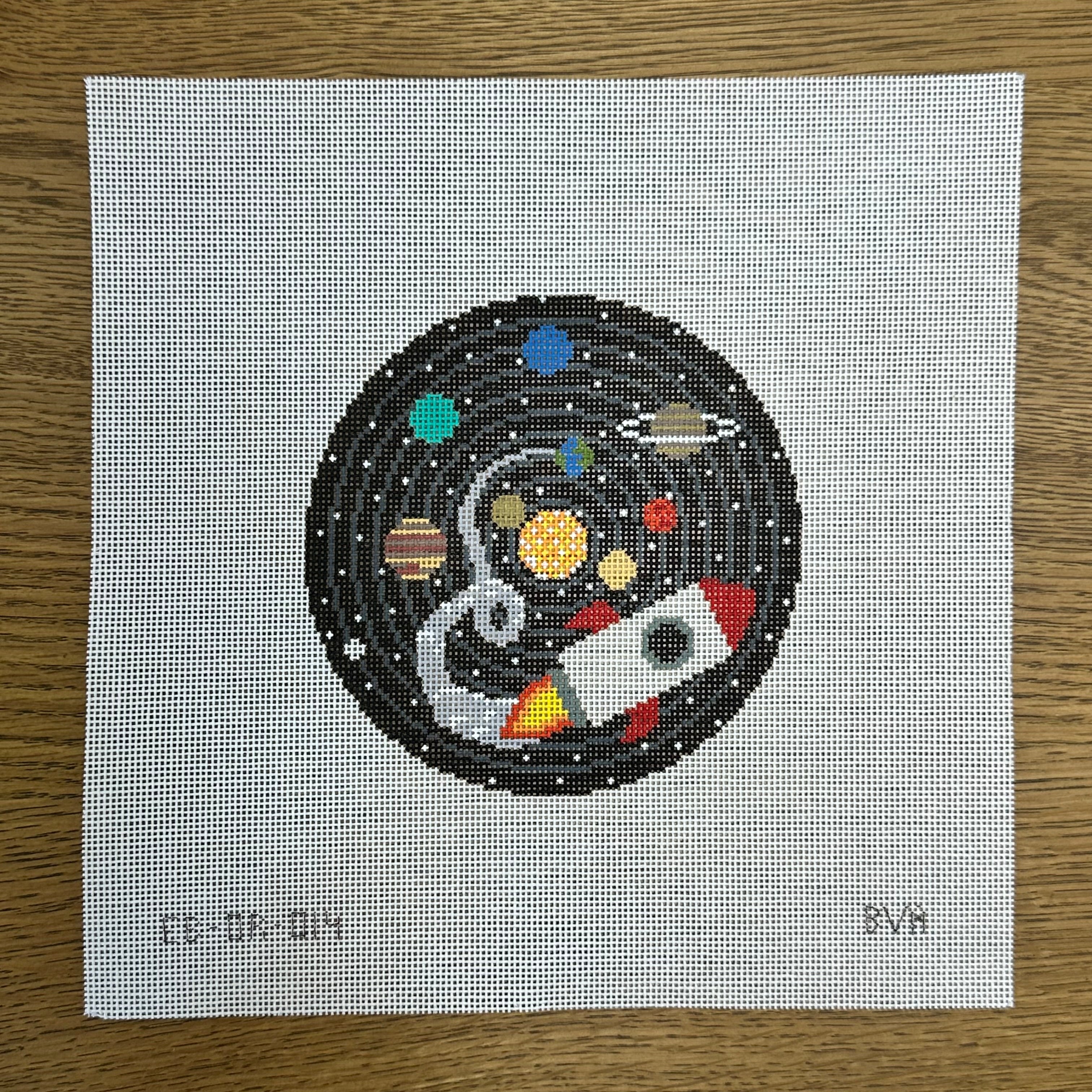 Solar System - 5" Round – The Needlepoint Clubhouse