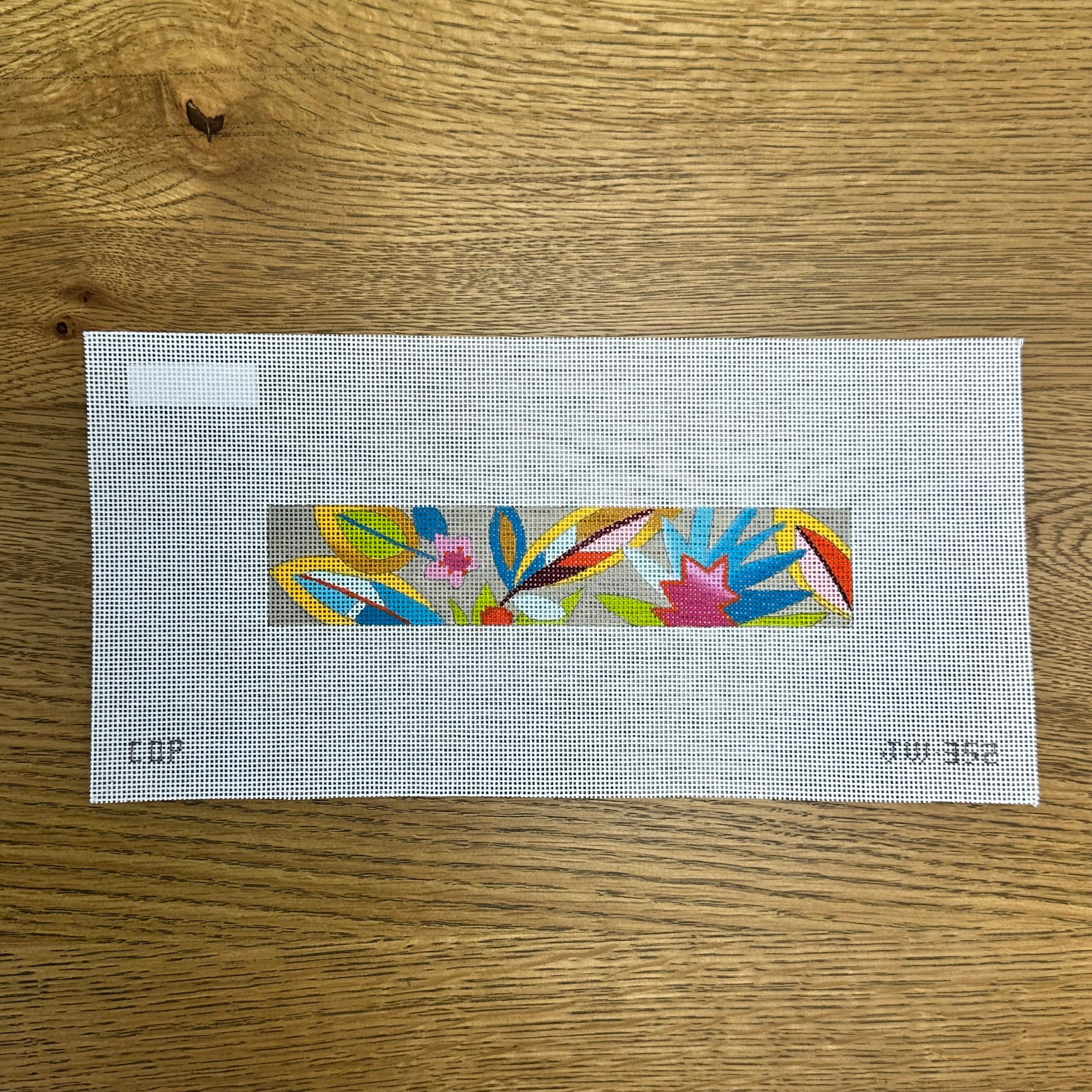 Funky Color Leaves Key Fob – The Needlepoint Clubhouse