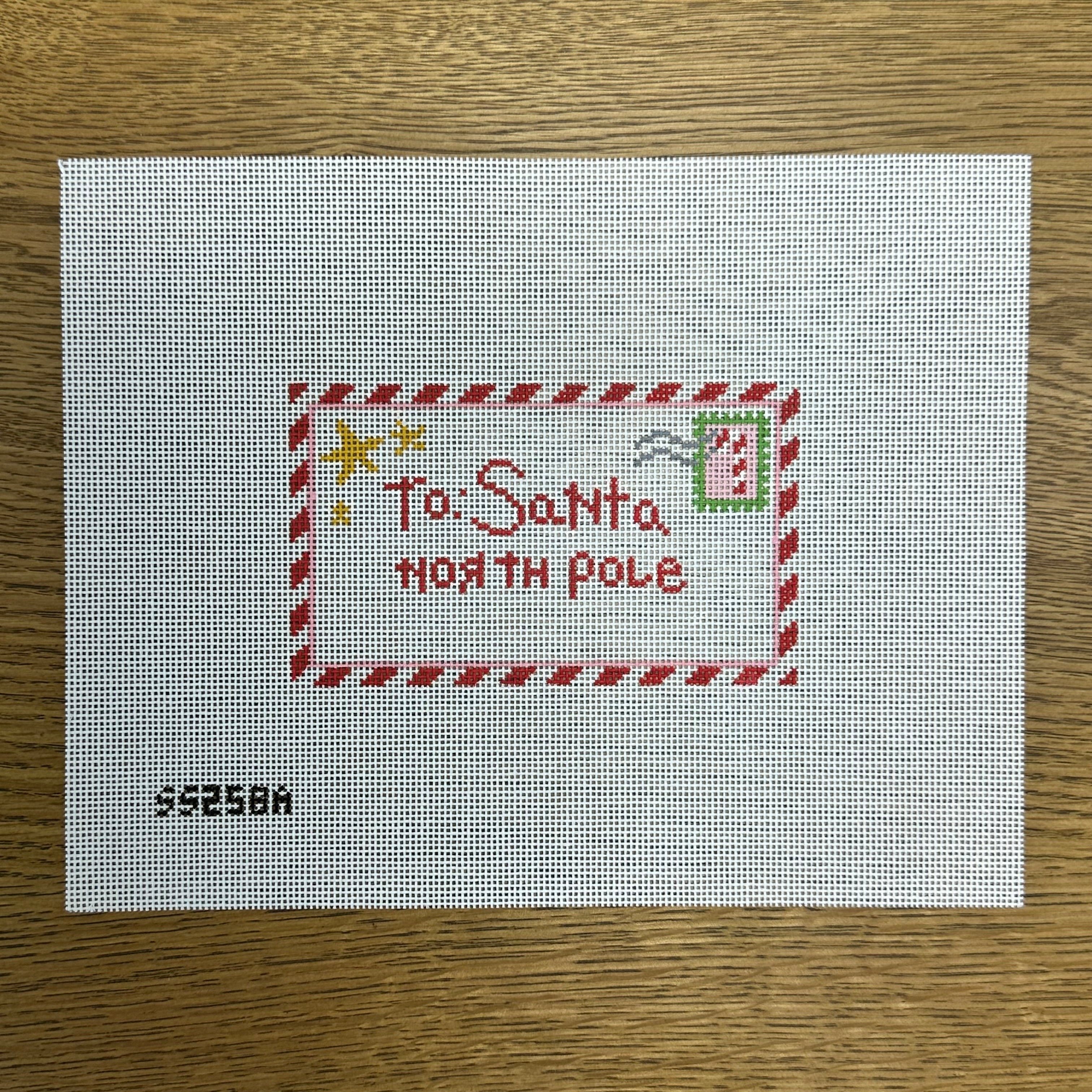 To Santa: North Pole - Pink – The Needlepoint Clubhouse