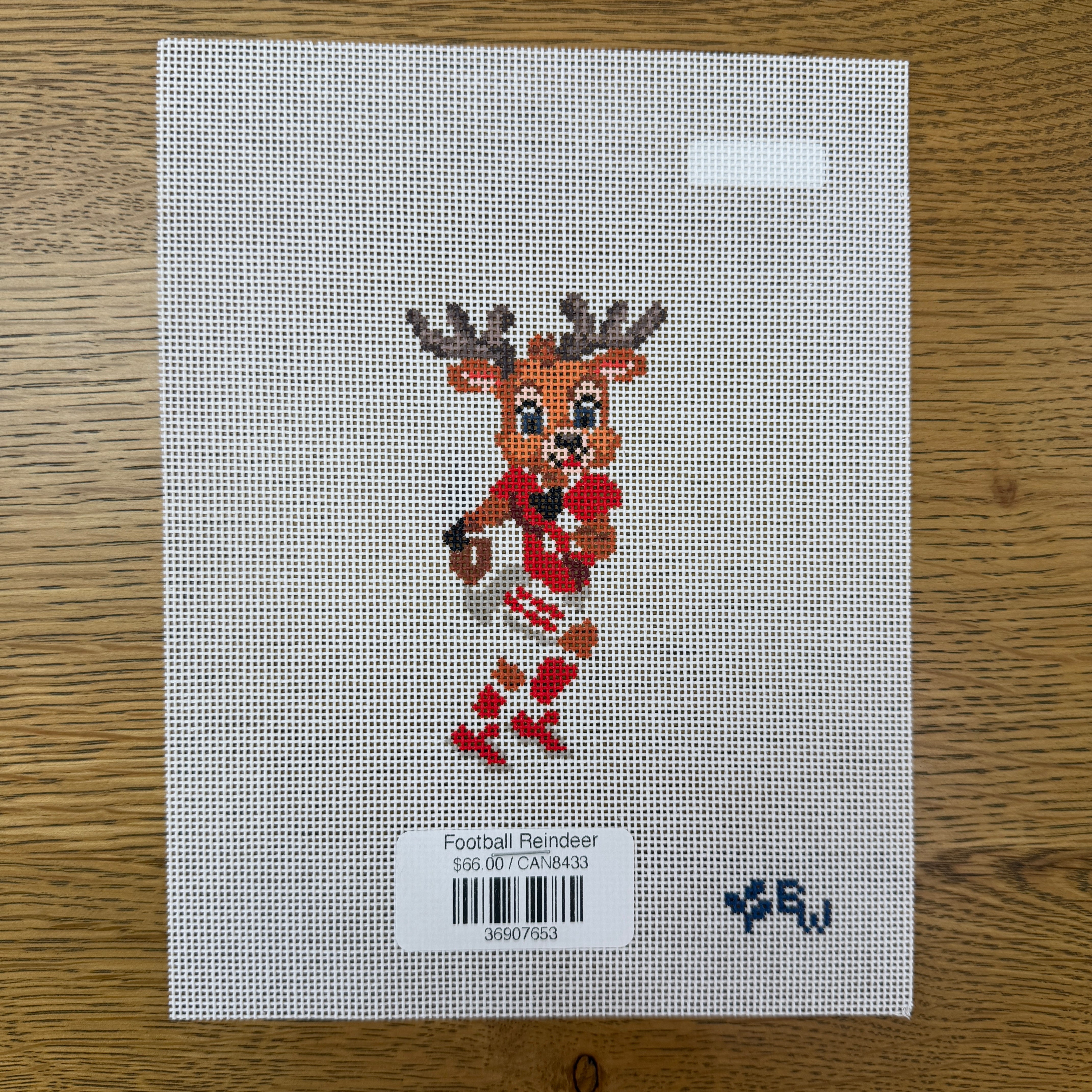 Football Reindeer – The Needlepoint Clubhouse