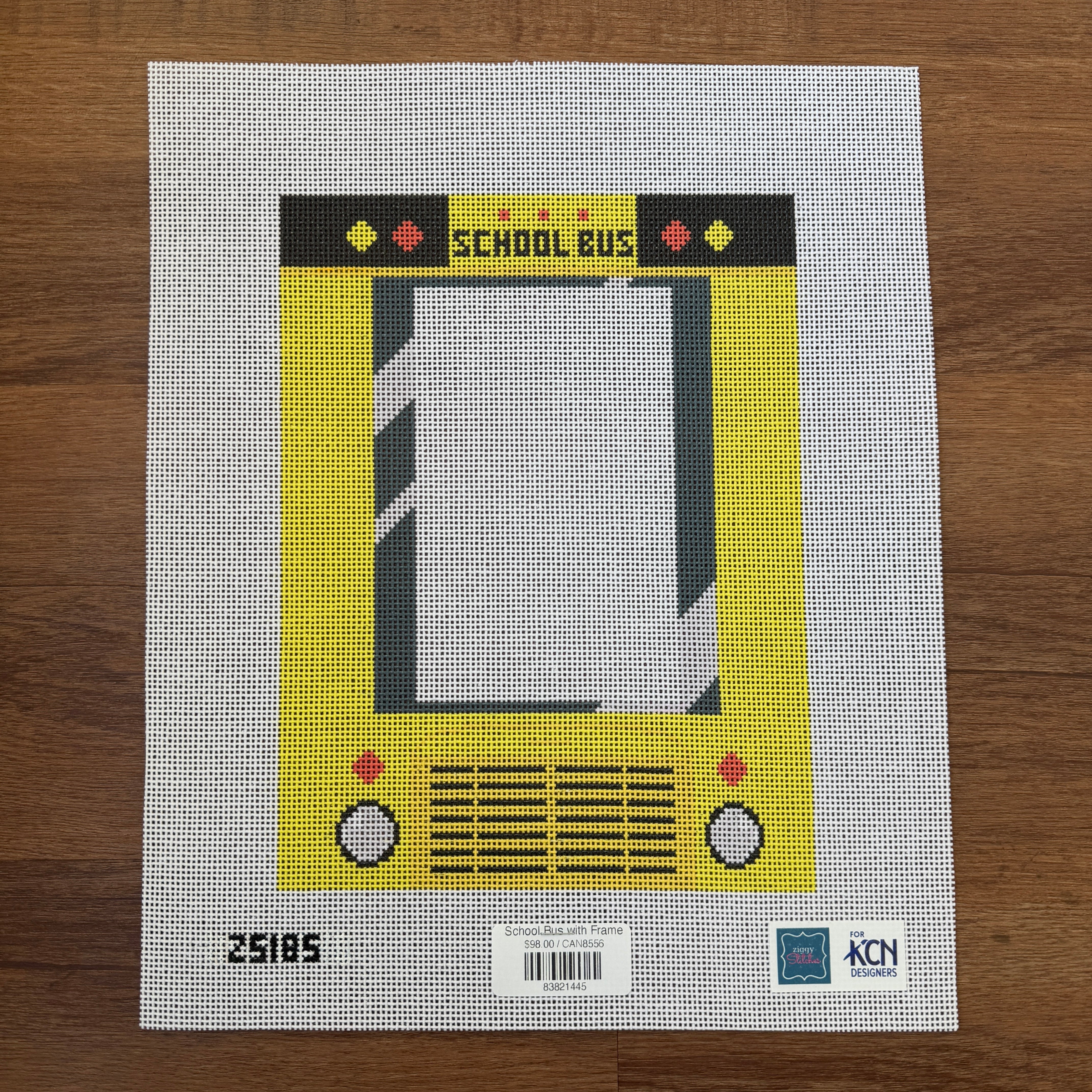 School Bus with Frame – The Needlepoint Clubhouse