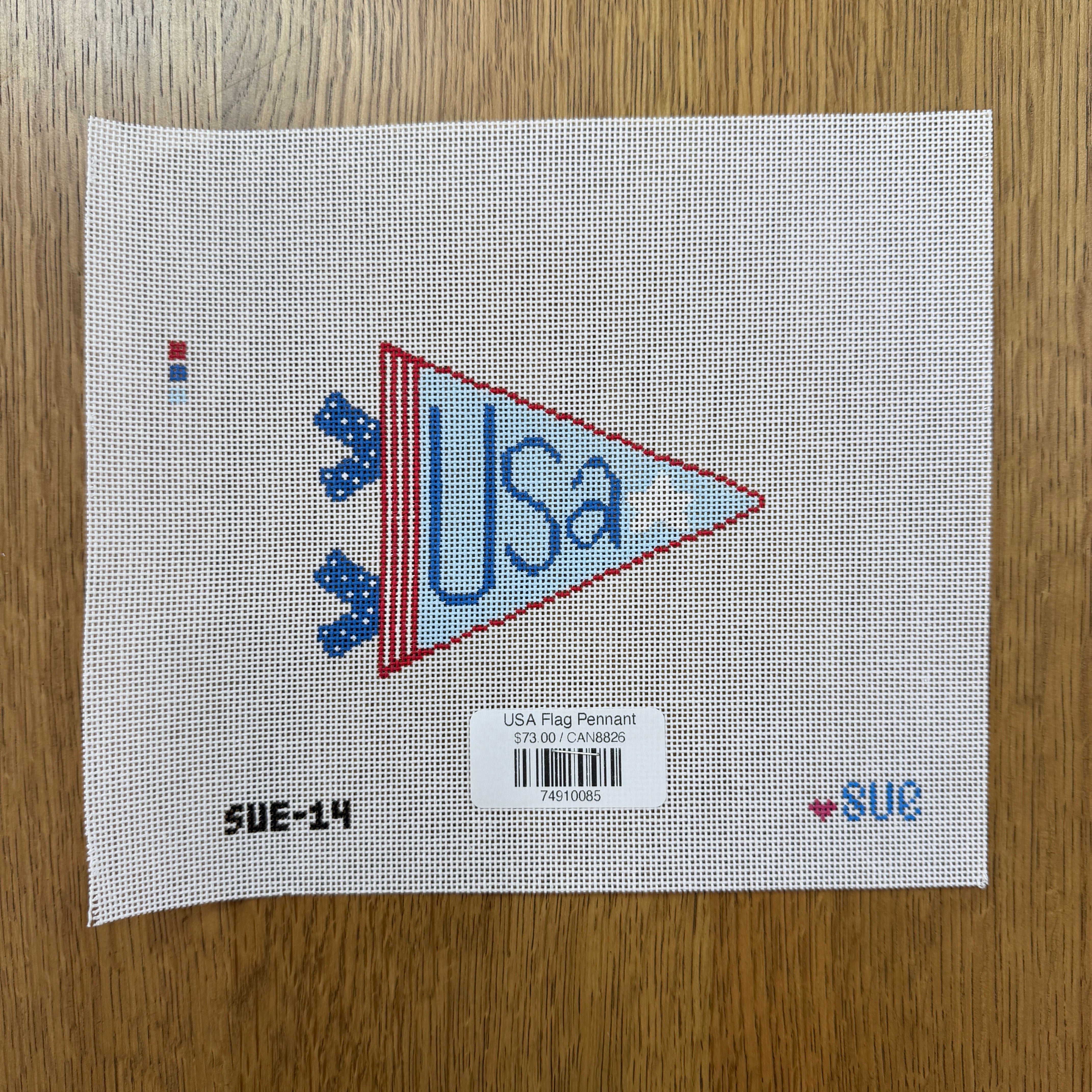 USA Flag Pennant – The Needlepoint Clubhouse