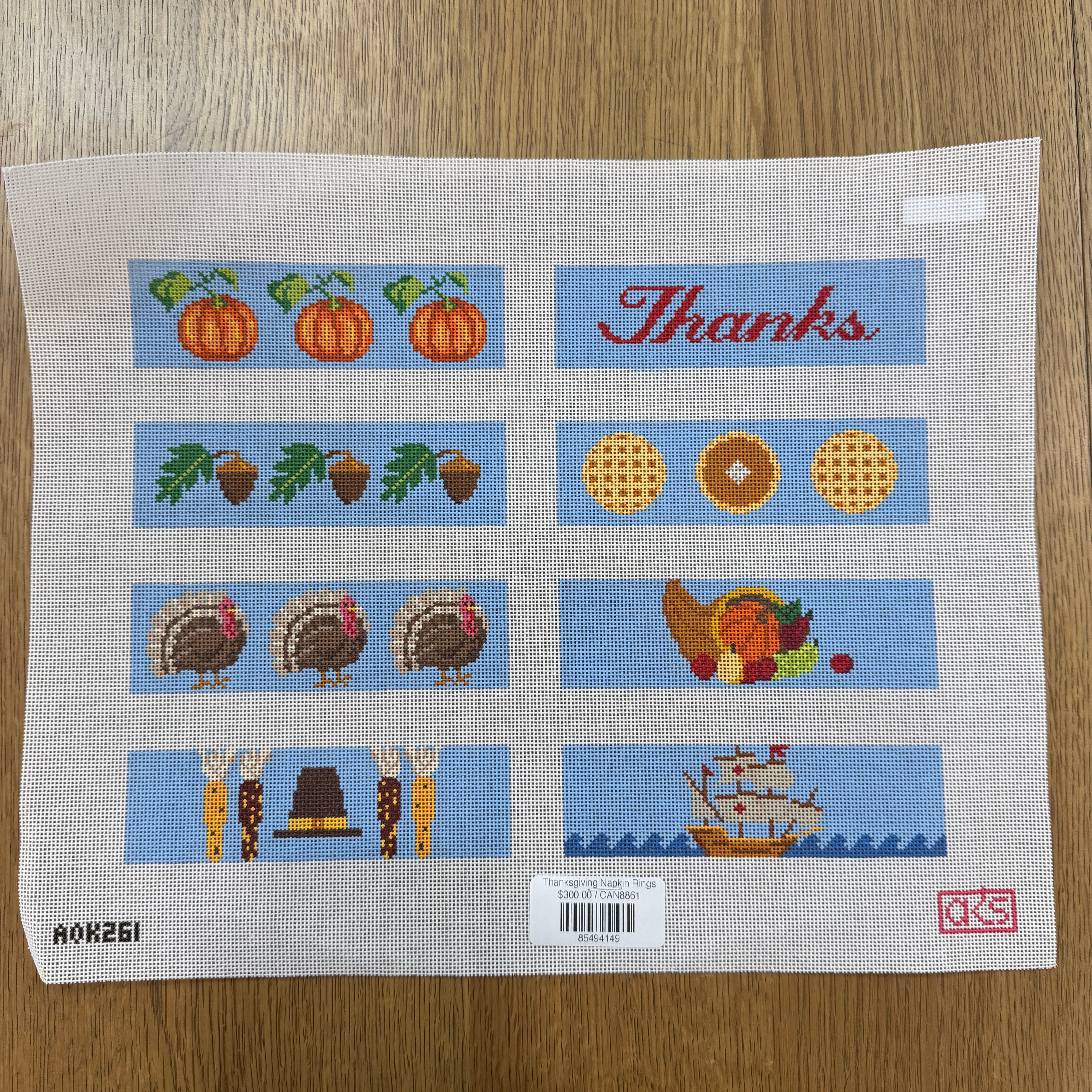 Thanksgiving Napkin Rings – The Needlepoint Clubhouse