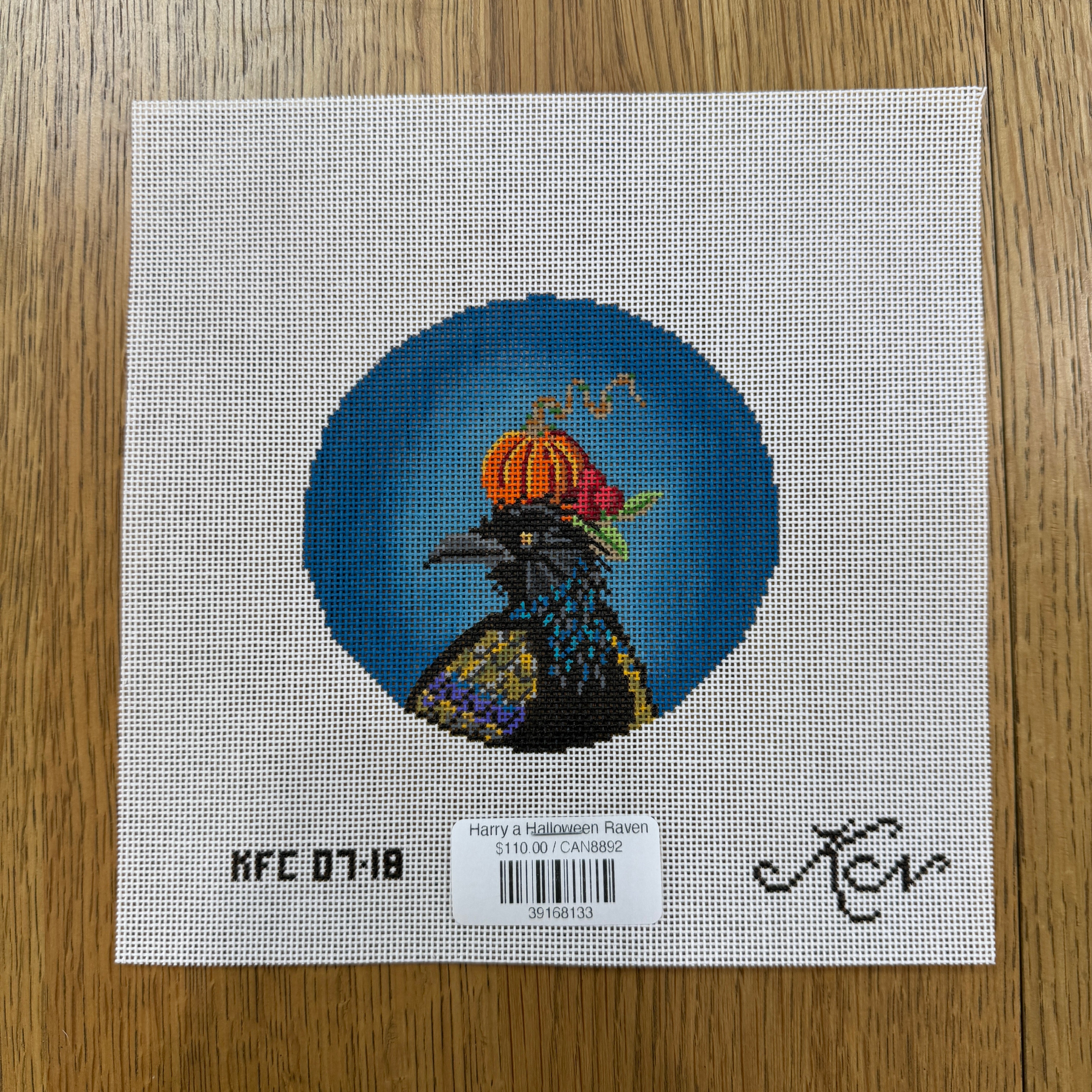 Harry a Halloween Raven – The Needlepoint Clubhouse