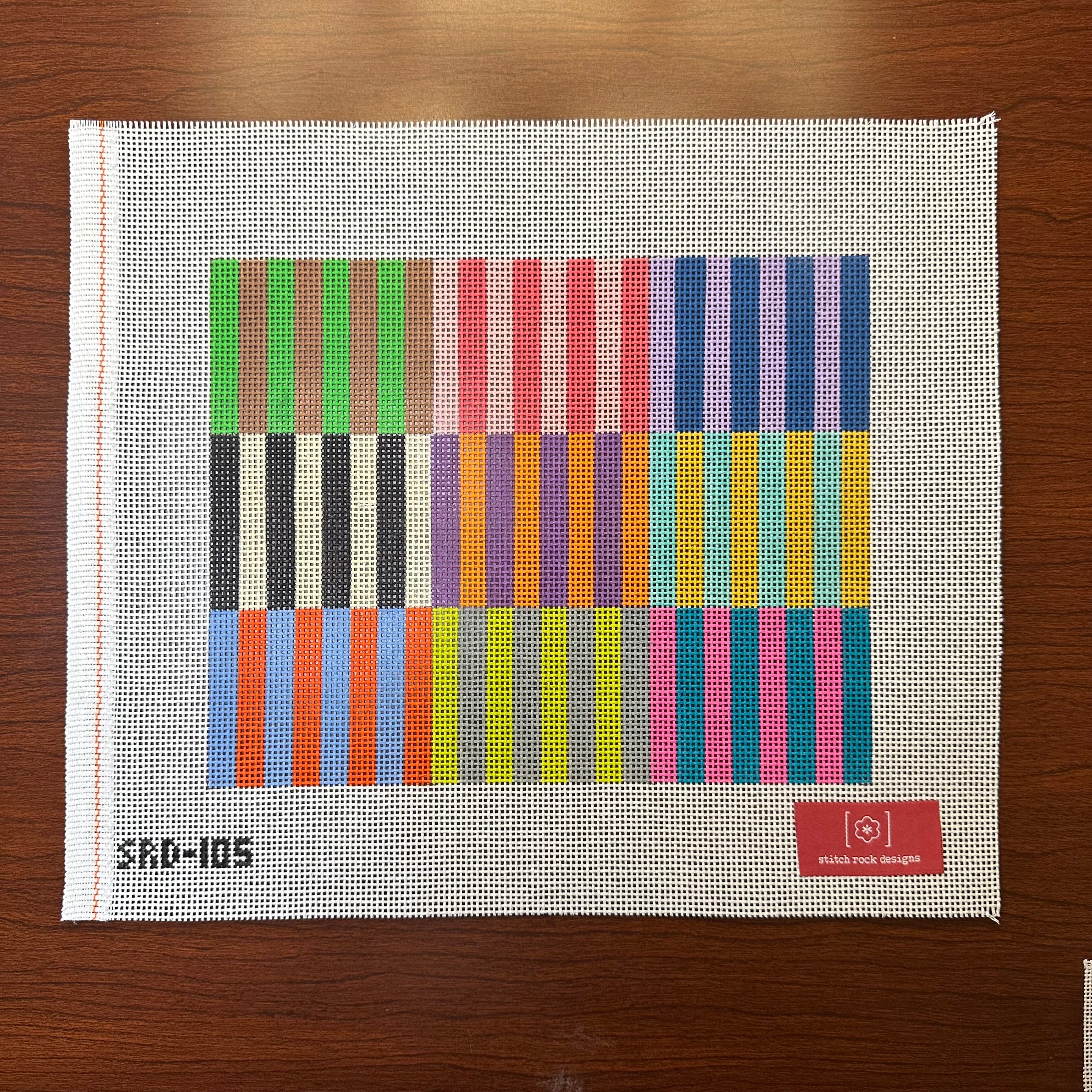 Color Block Stripes Clutch – The Needlepoint Clubhouse