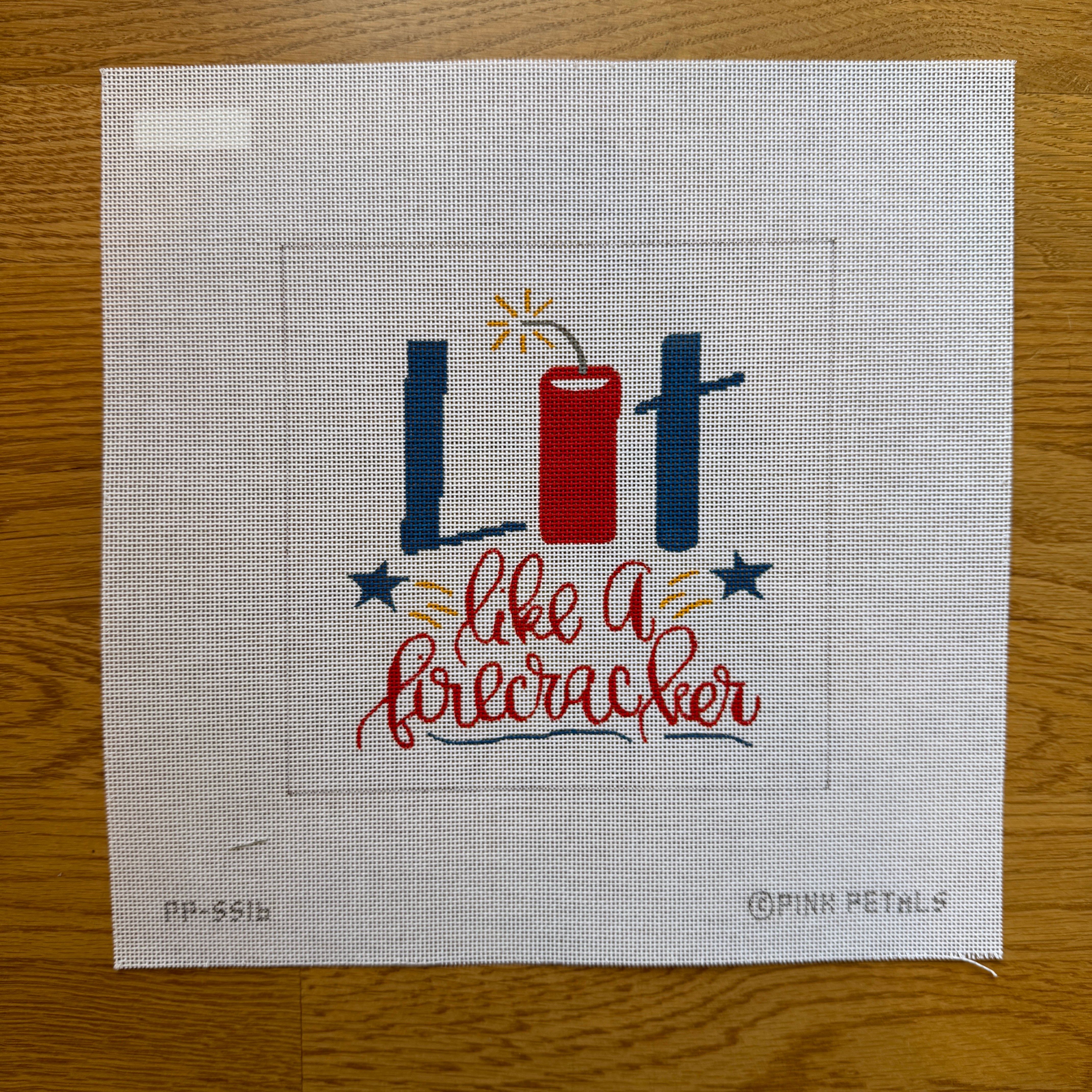 Lit Like a Firecracker – The Needlepoint Clubhouse