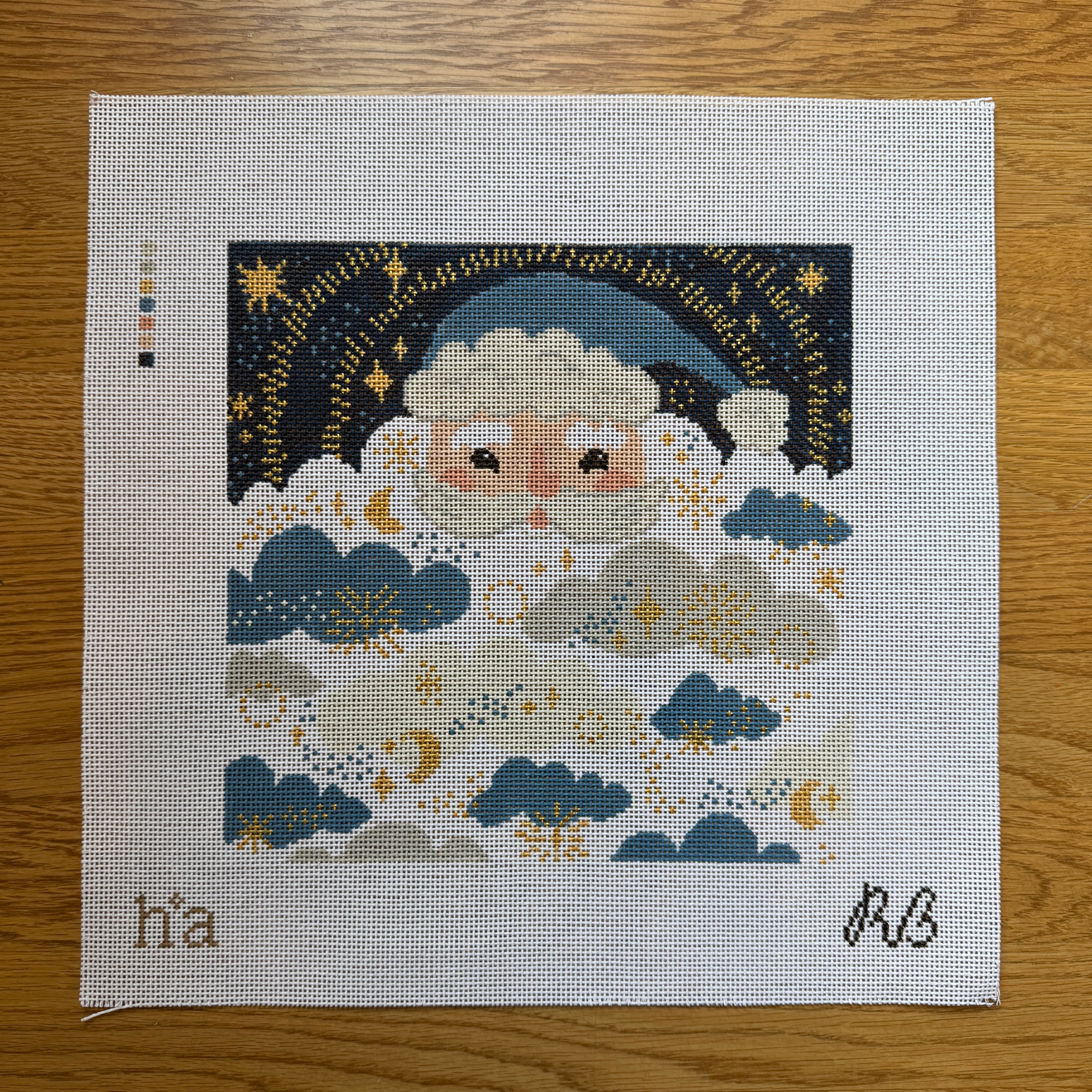 Santa Cloud Beard – The Needlepoint Clubhouse