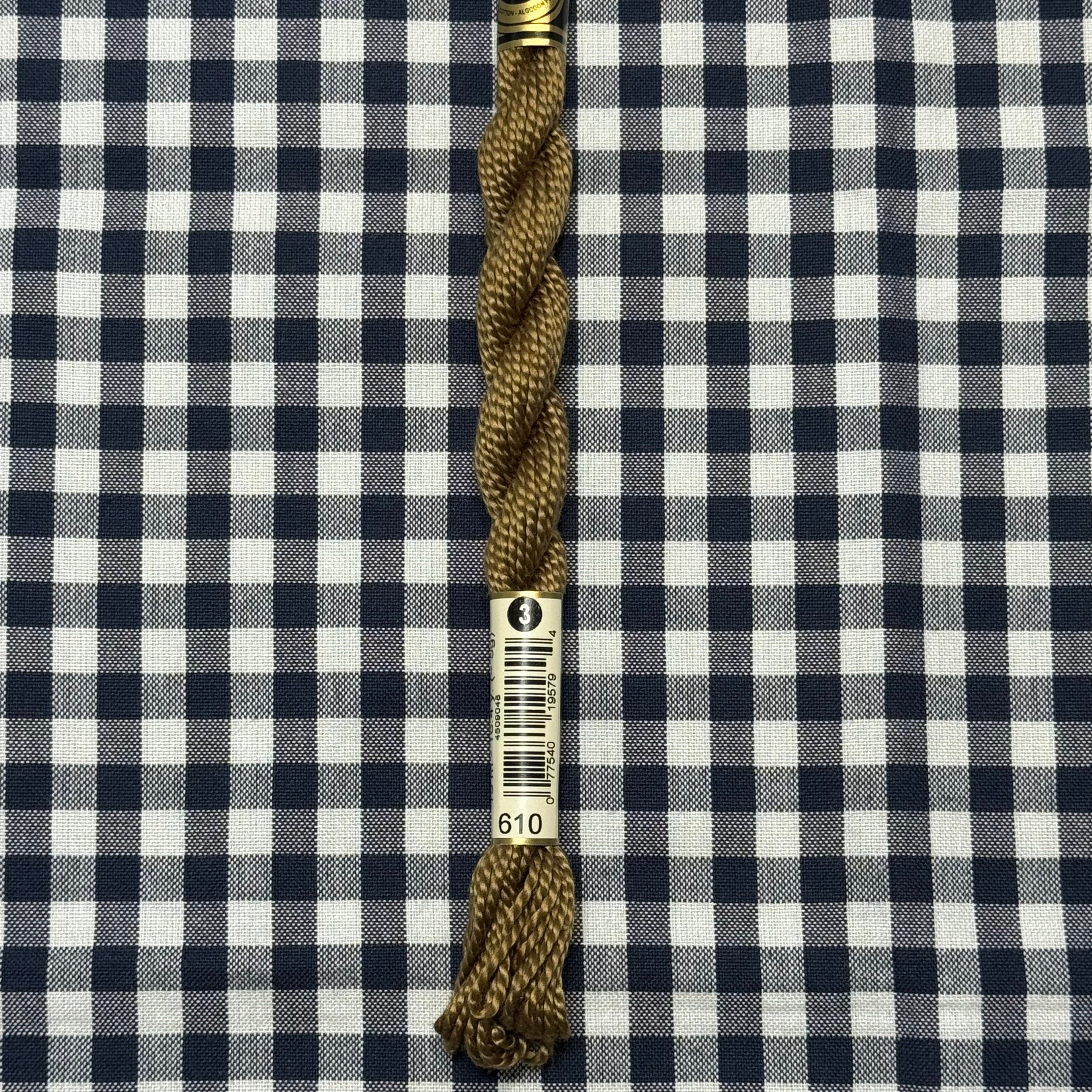610 Dark Drab Brown | DMC Pearl Cotton 3 – The Needlepoint Clubhouse