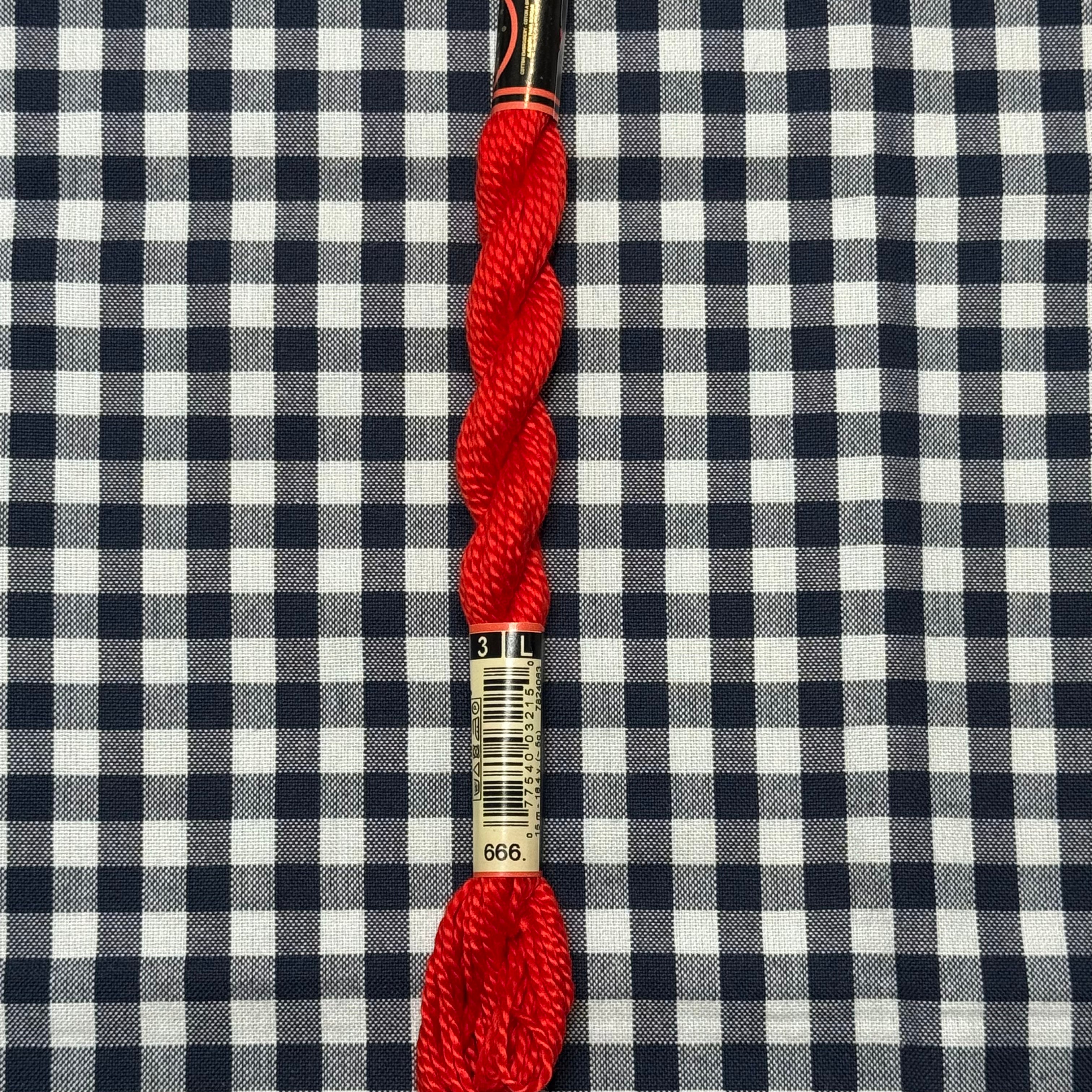 666 Bright Red | DMC Pearl Cotton 3 – The Needlepoint Clubhouse