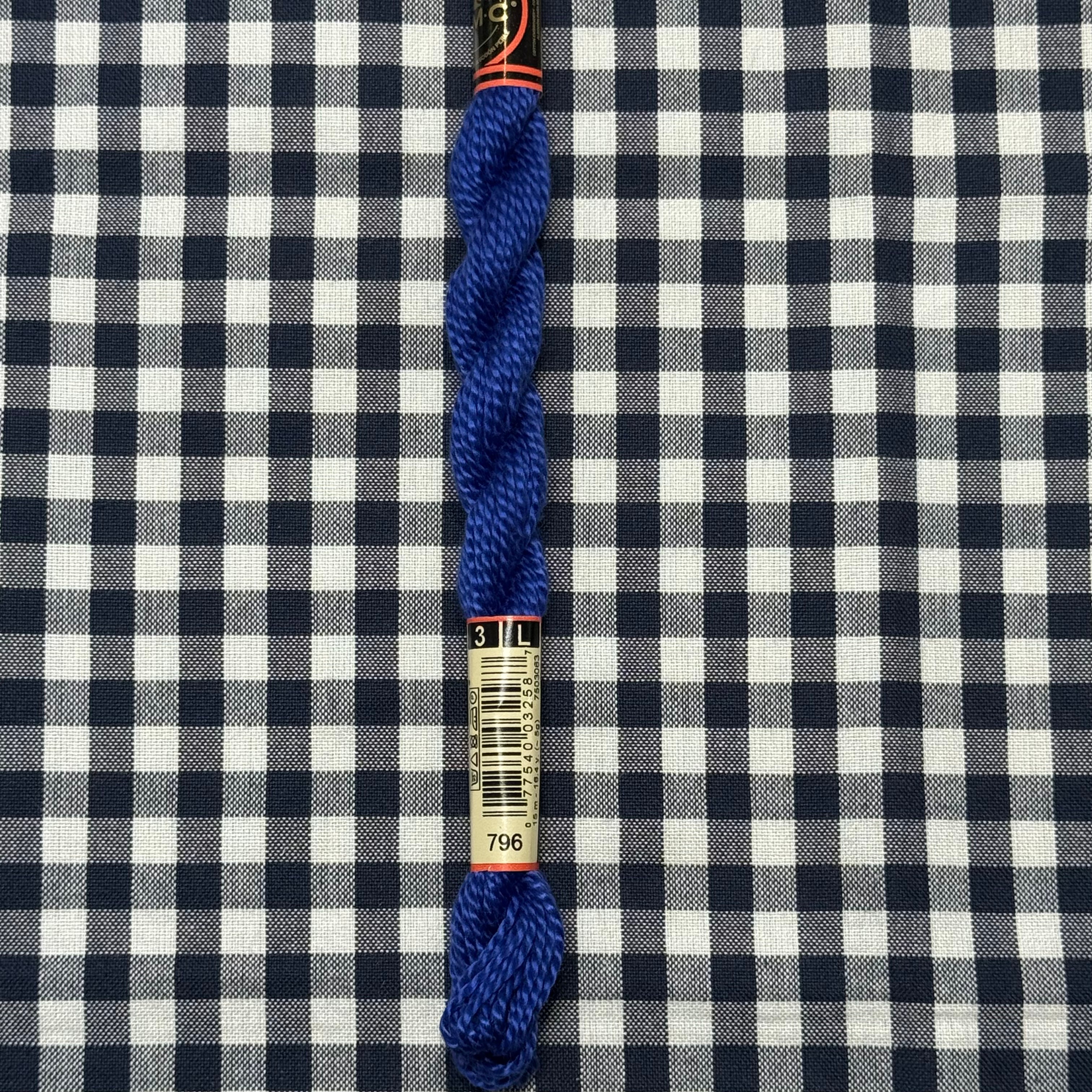 796 Dark Royal Blue | DMC Pearl Cotton 3 – The Needlepoint Clubhouse
