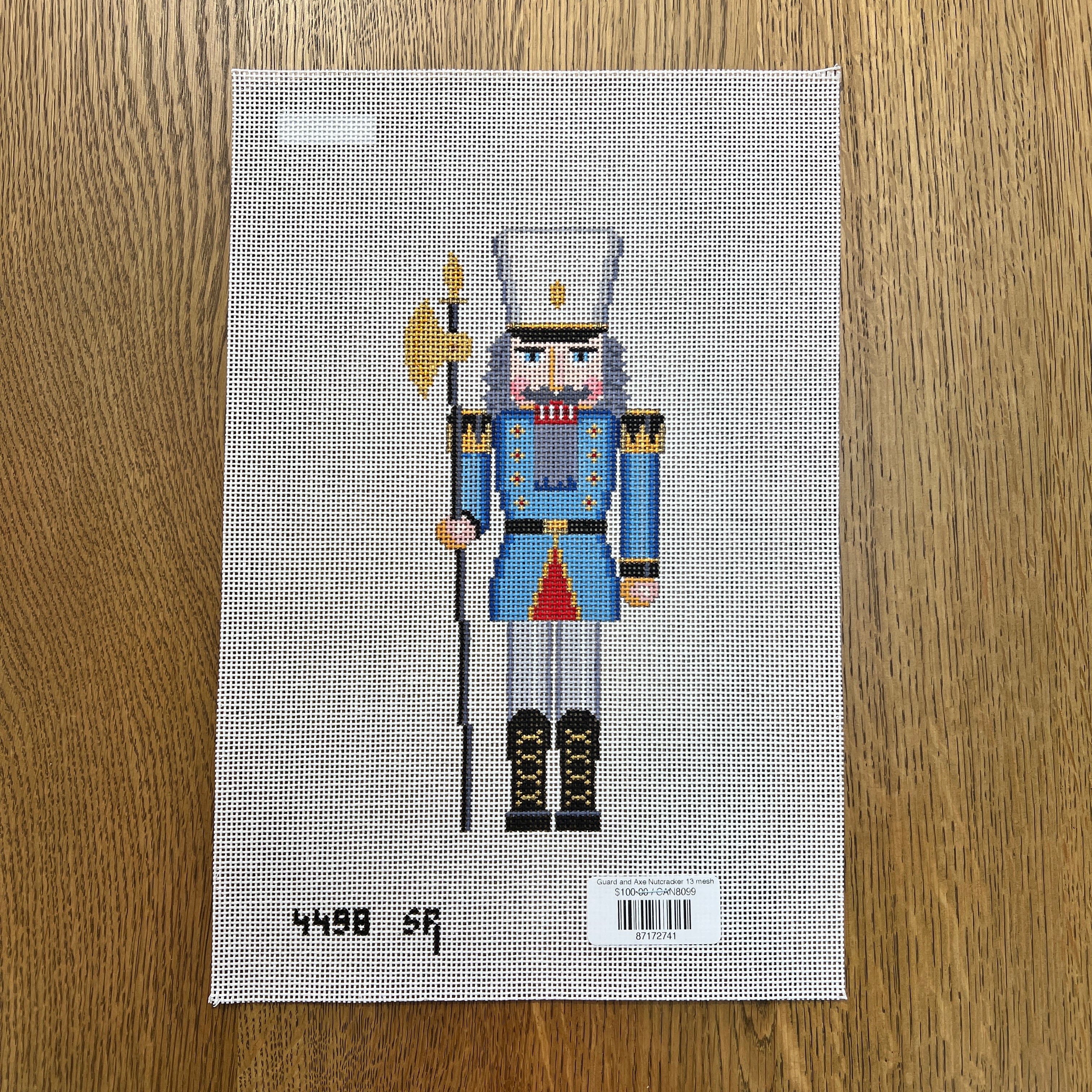 Guard and Axe Nutcracker 13 mesh – The Needlepoint Clubhouse