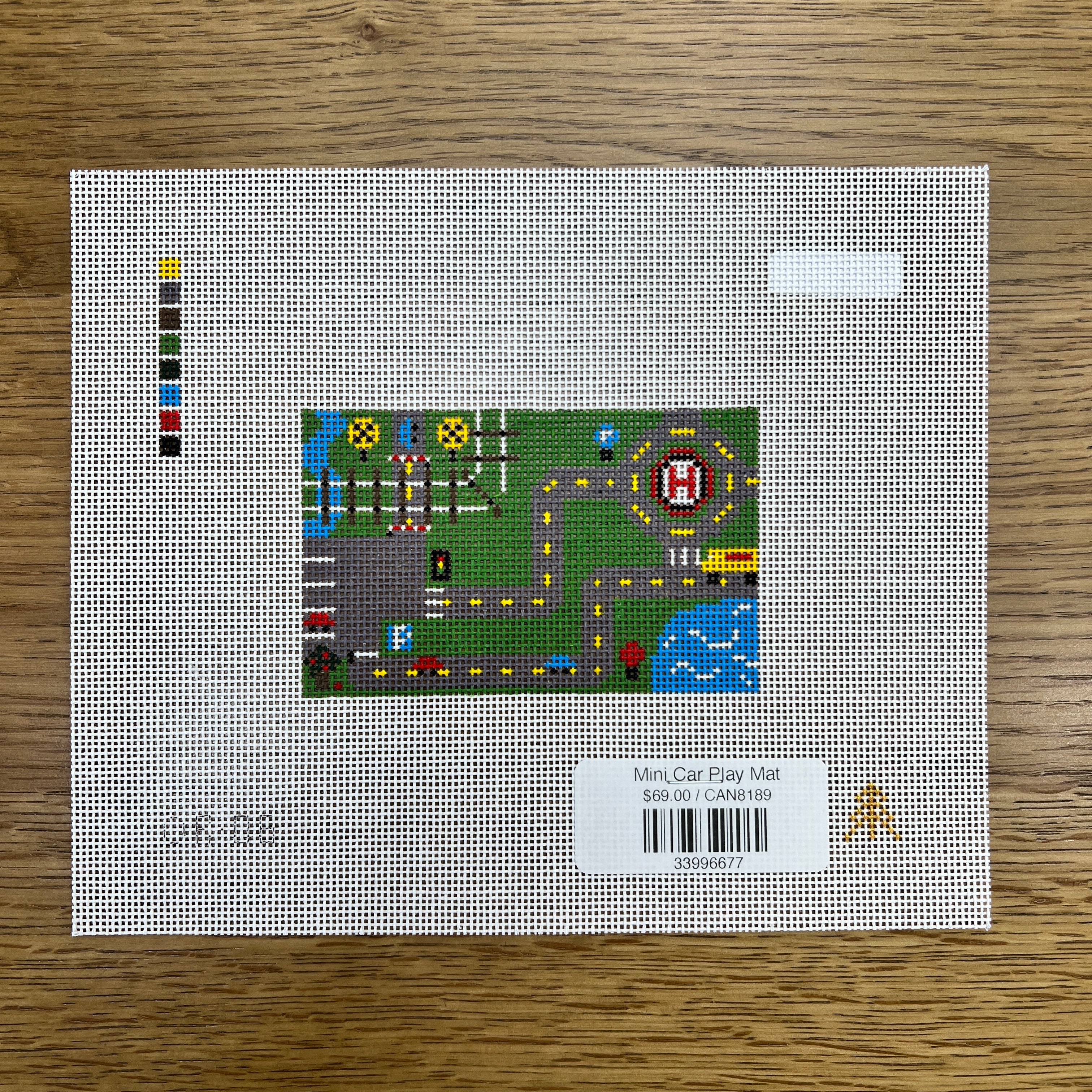 Mini Car Play Mat – The Needlepoint Clubhouse