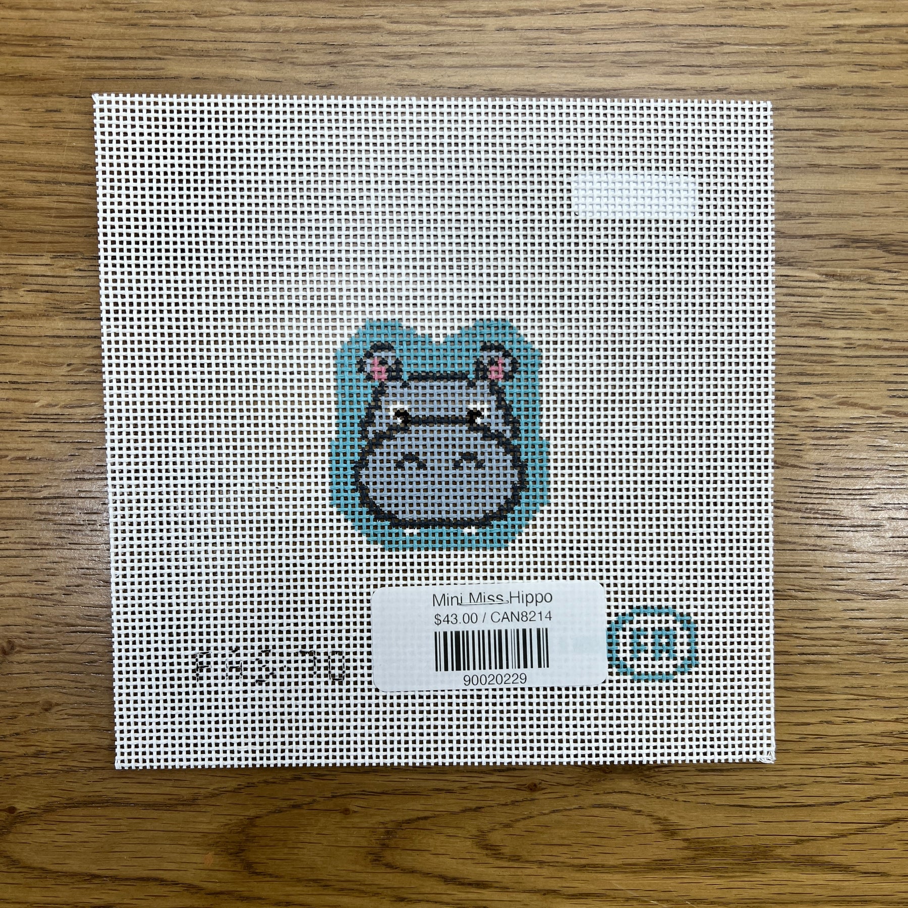 Mini Miss Hippo – The Needlepoint Clubhouse