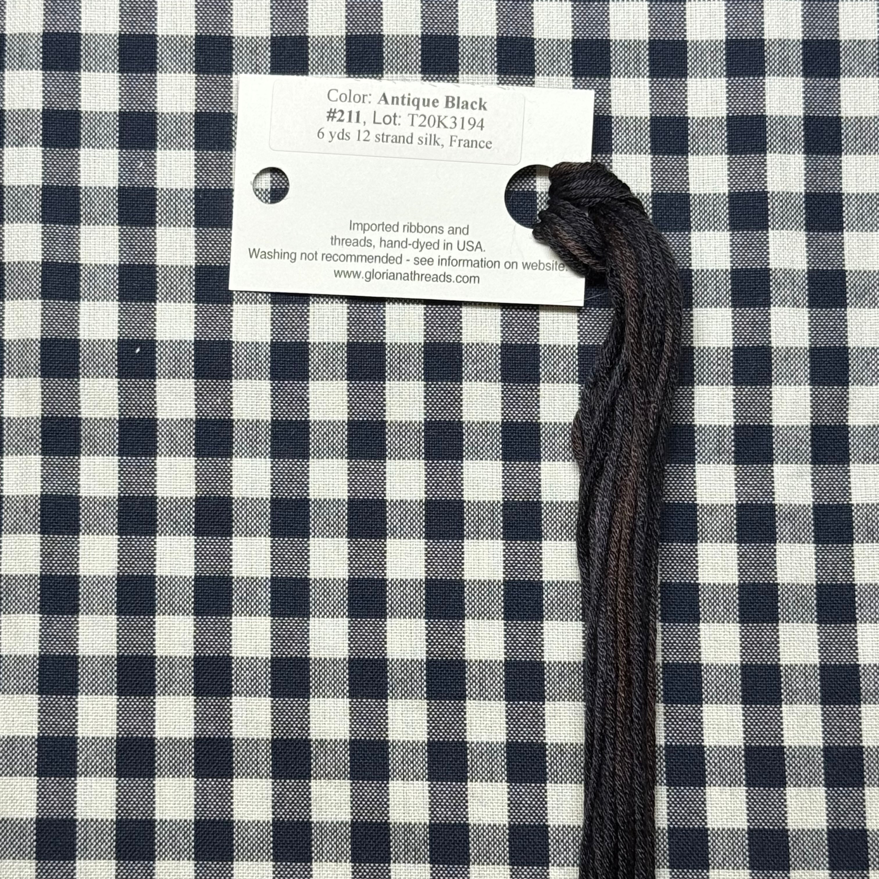 GS211 Antique Black | Gloriana Silk – The Needlepoint Clubhouse
