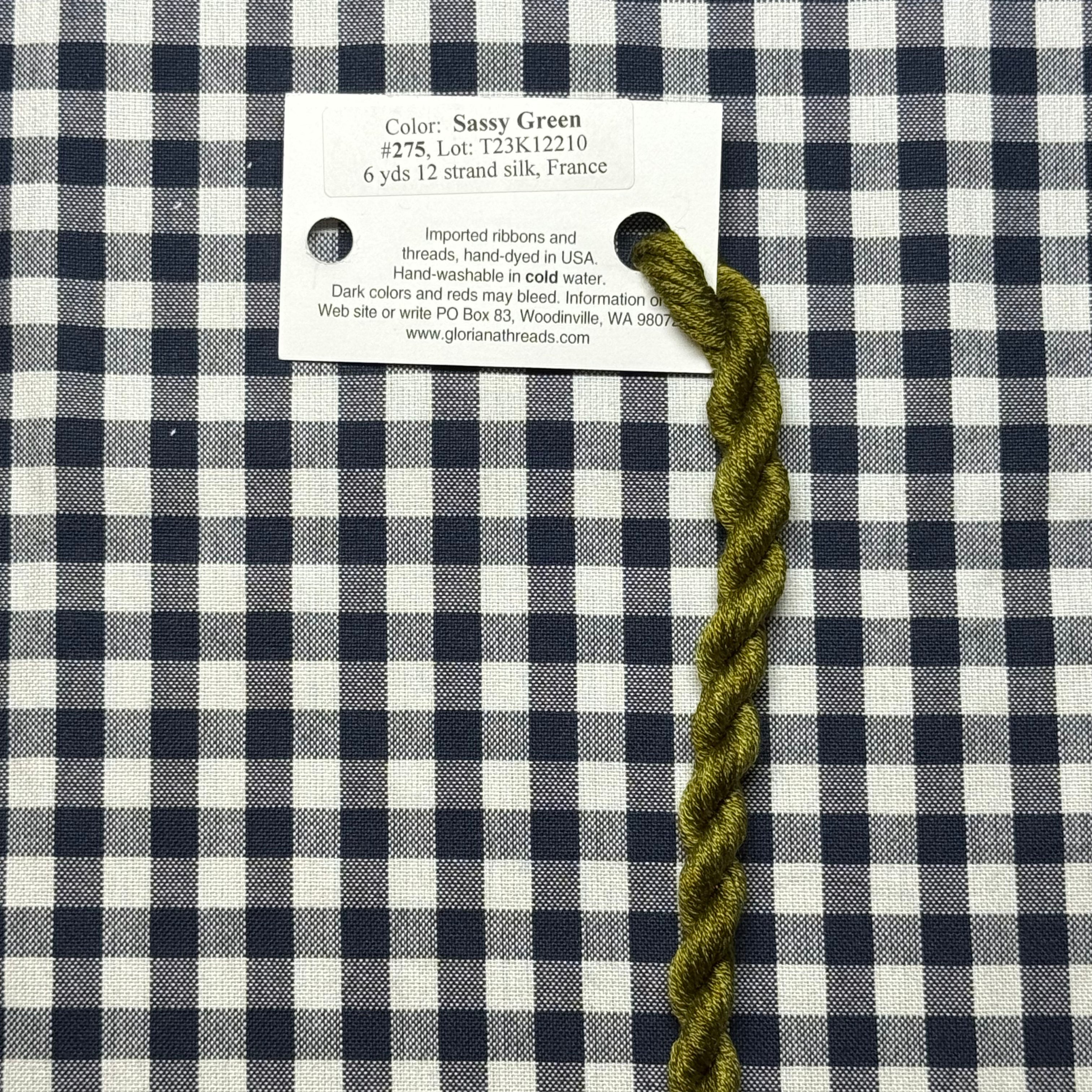 GS275 Sassy Green | Gloriana Silk – The Needlepoint Clubhouse