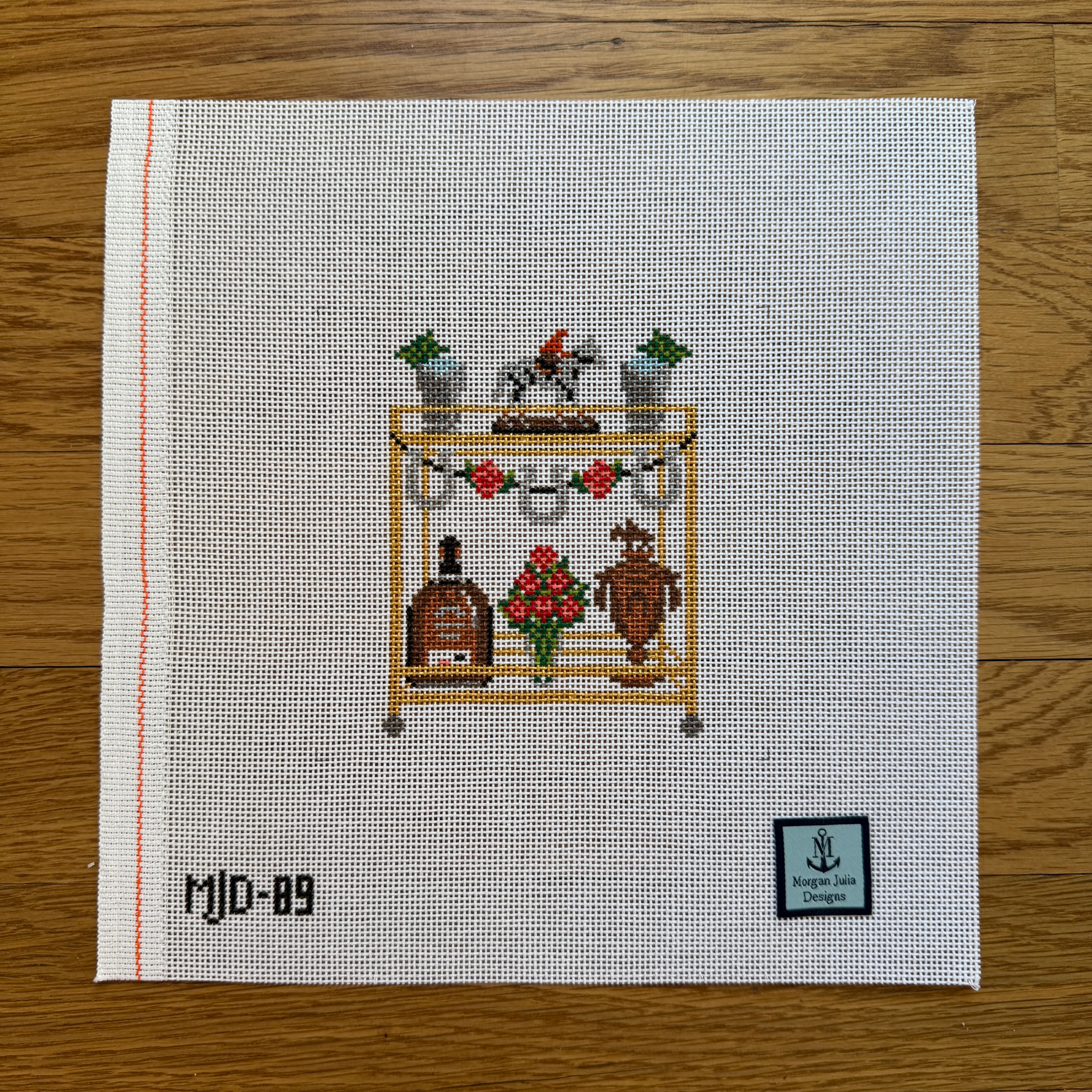 Kentucky derby bar cart – The Needlepoint Clubhouse