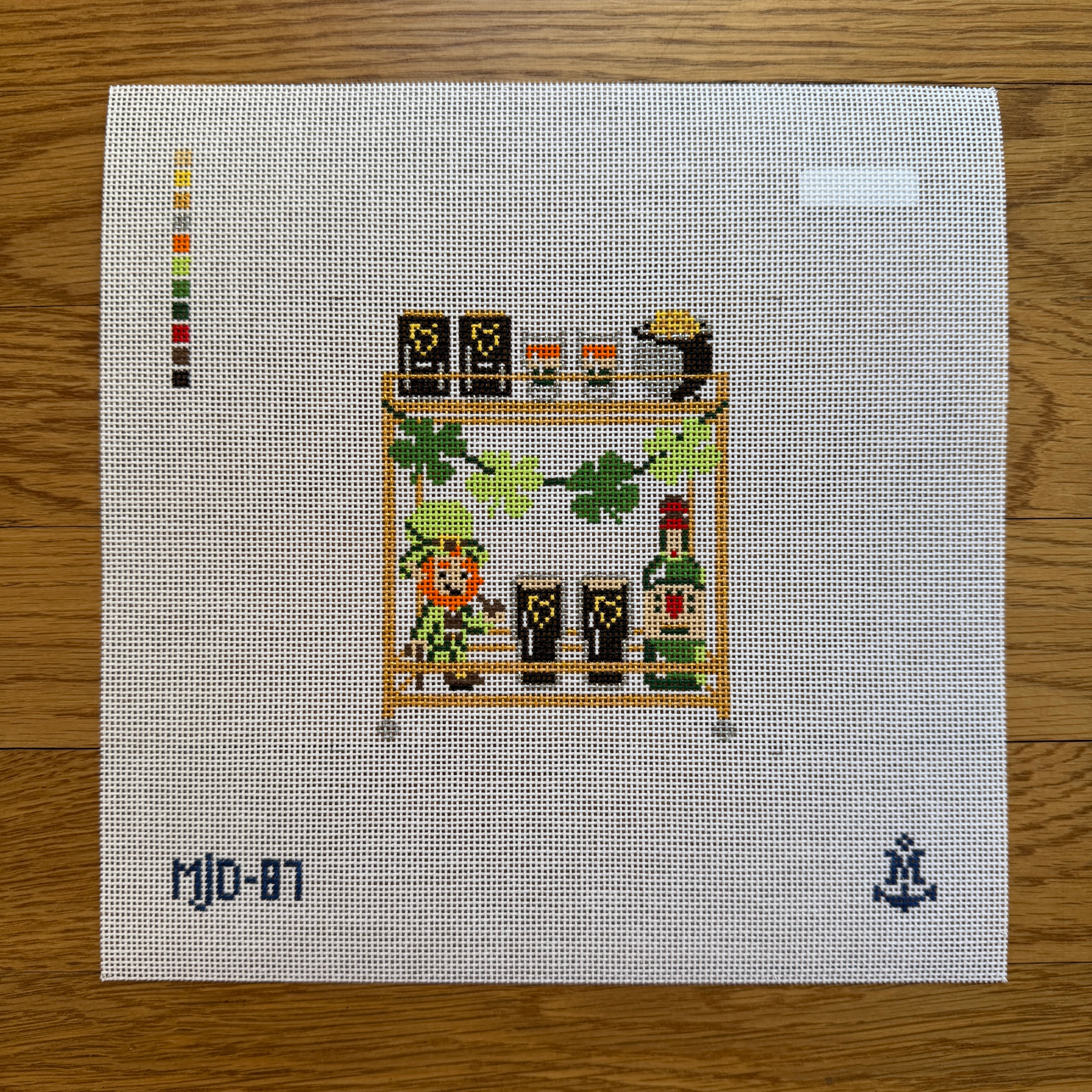 St. patricks day bar cart – The Needlepoint Clubhouse