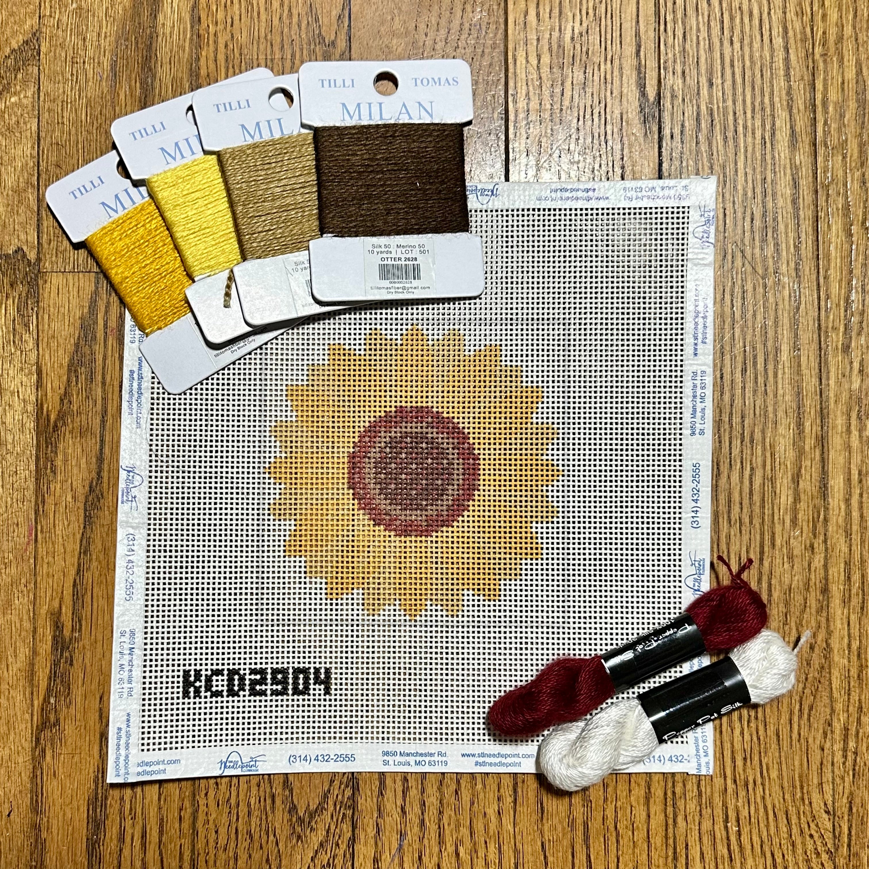 Sunflower | Beginner Kit – The Needlepoint Clubhouse