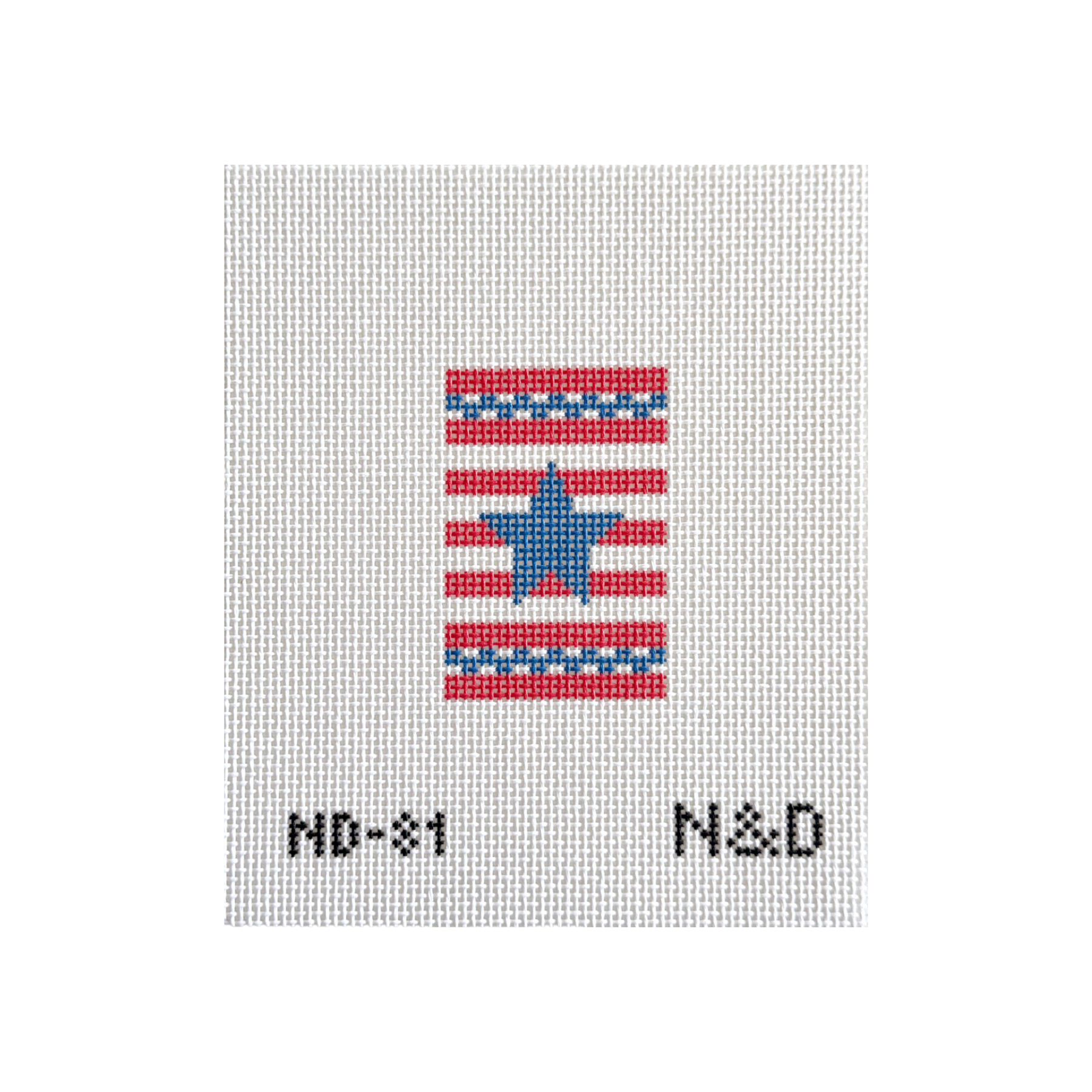 ND-81 Tag Insert - Red White Blue Star – The Needlepoint Clubhouse
