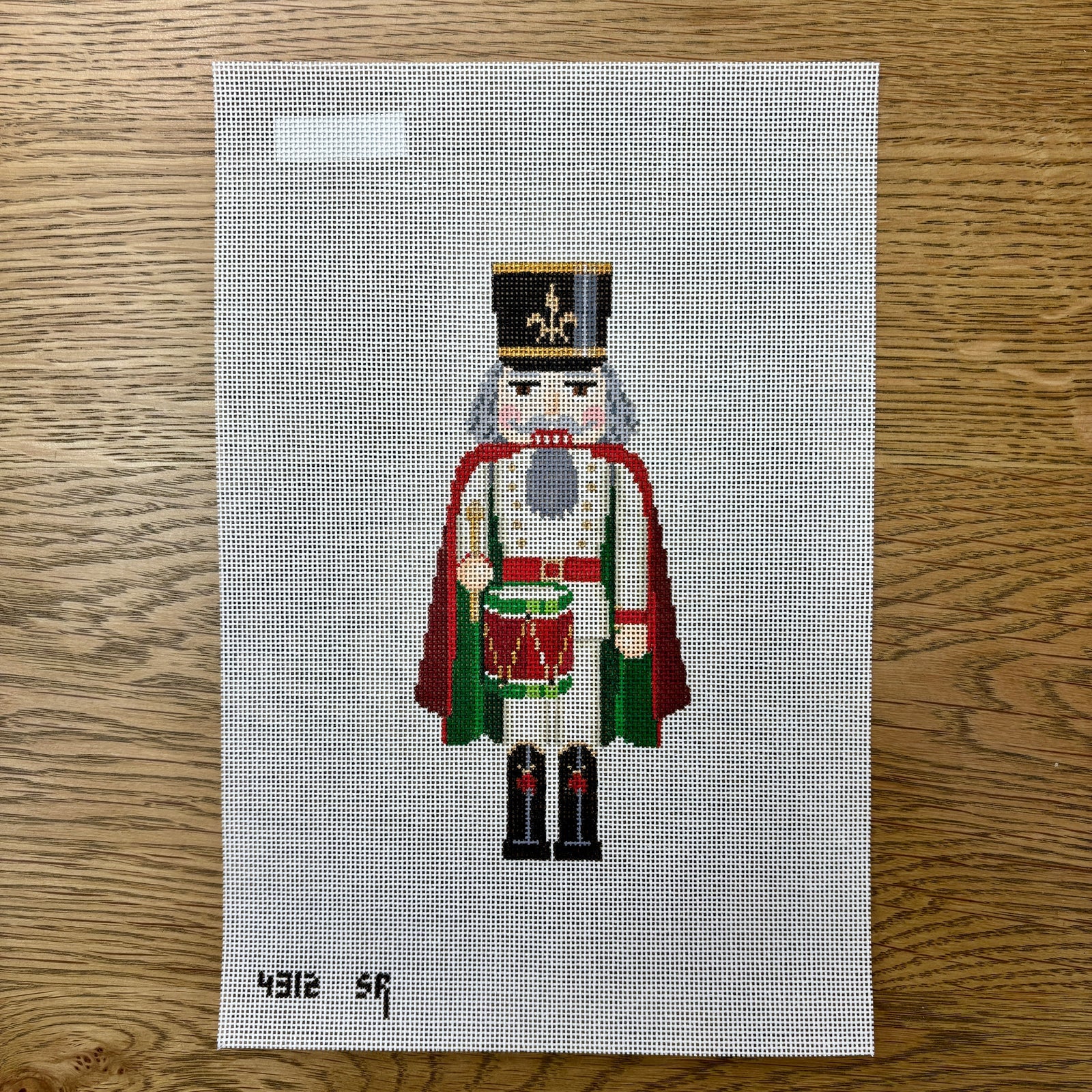 Nutcracker, Caped Drummer – The Needlepoint Clubhouse
