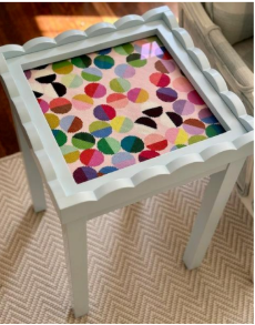 Scalloped Self Finishing Tables – The Needlepoint Clubhouse