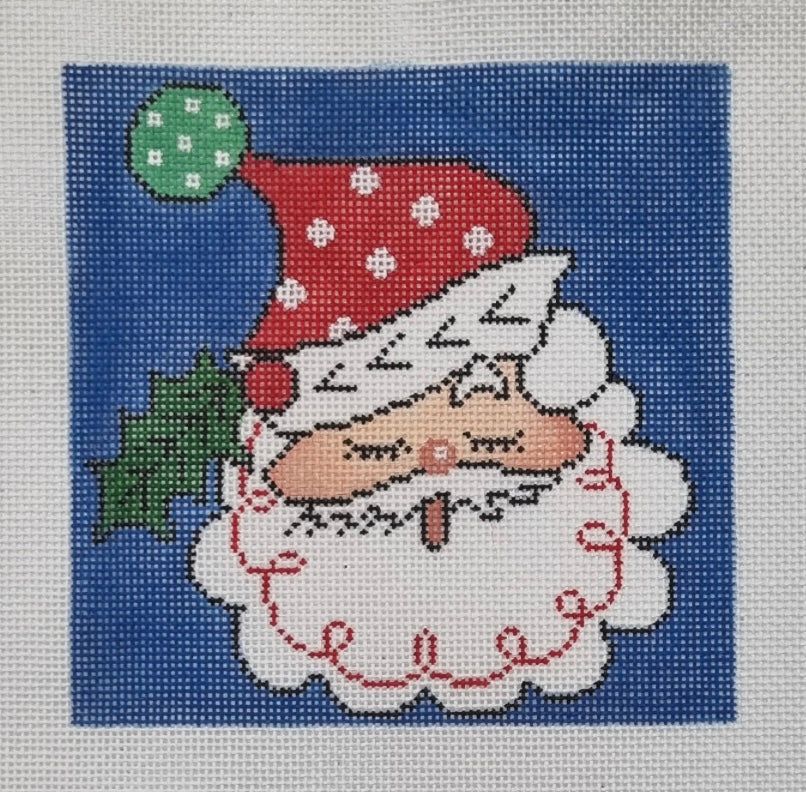 MCC-PDS1 Sleepy Polka-Dot-Santa – The Needlepoint Clubhouse