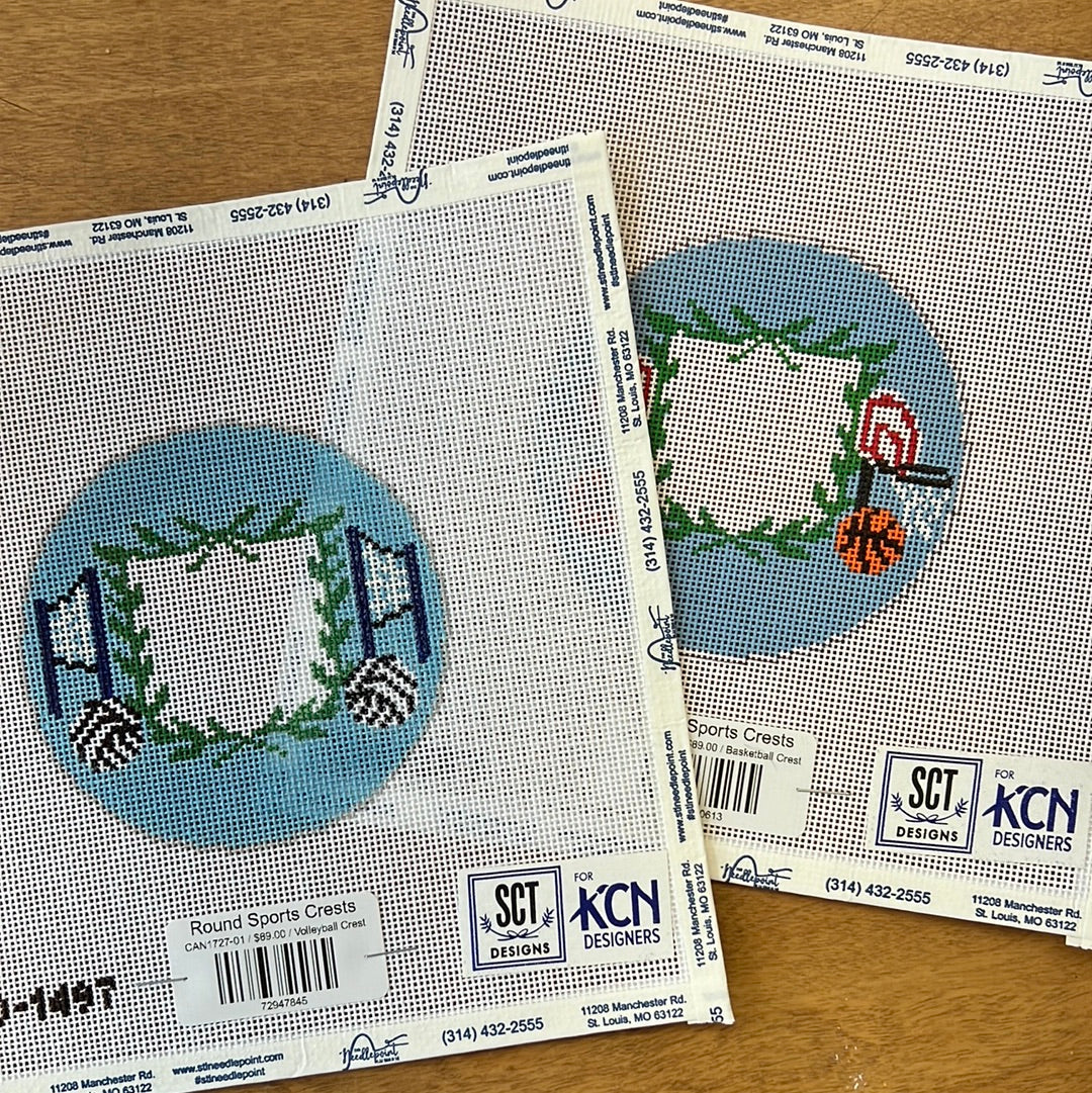 Round Sports Crests – The Needlepoint Clubhouse