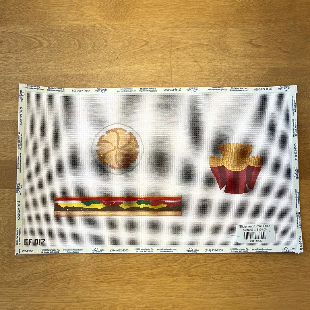 Slider with Small Fries – The Needlepoint Clubhouse
