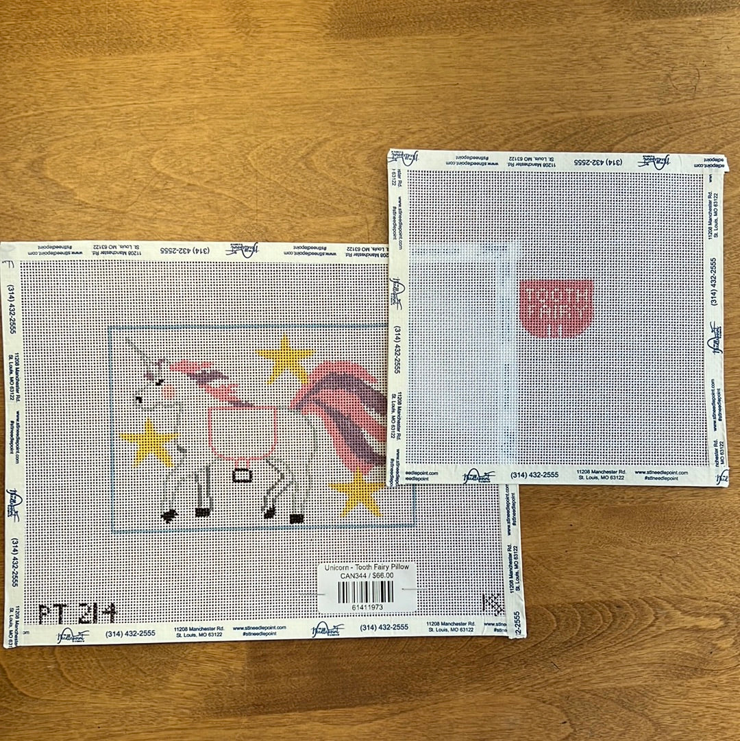 Unicorn - Tooth Fairy Pillow – The Needlepoint Clubhouse