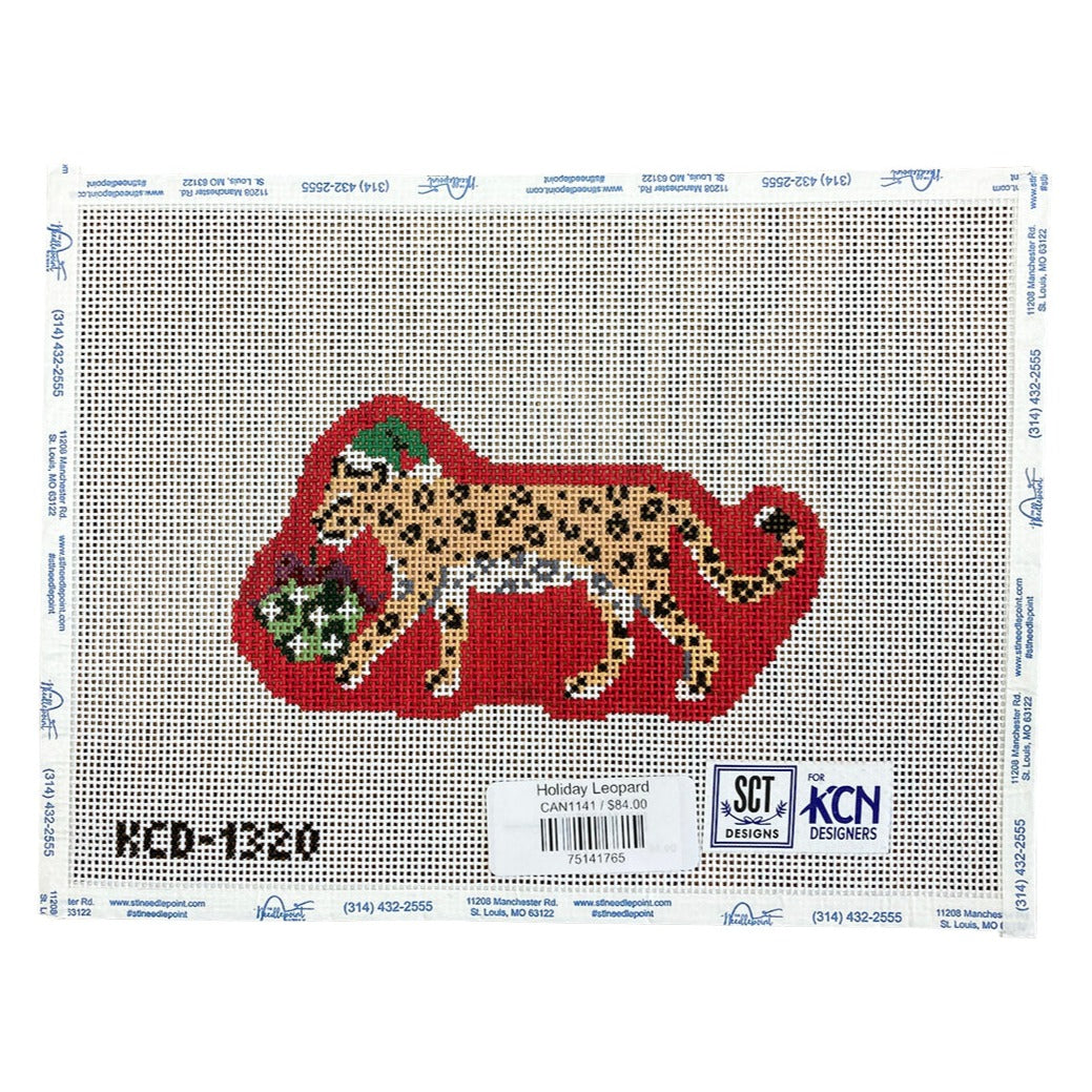 Holiday Leopard – The Needlepoint Clubhouse